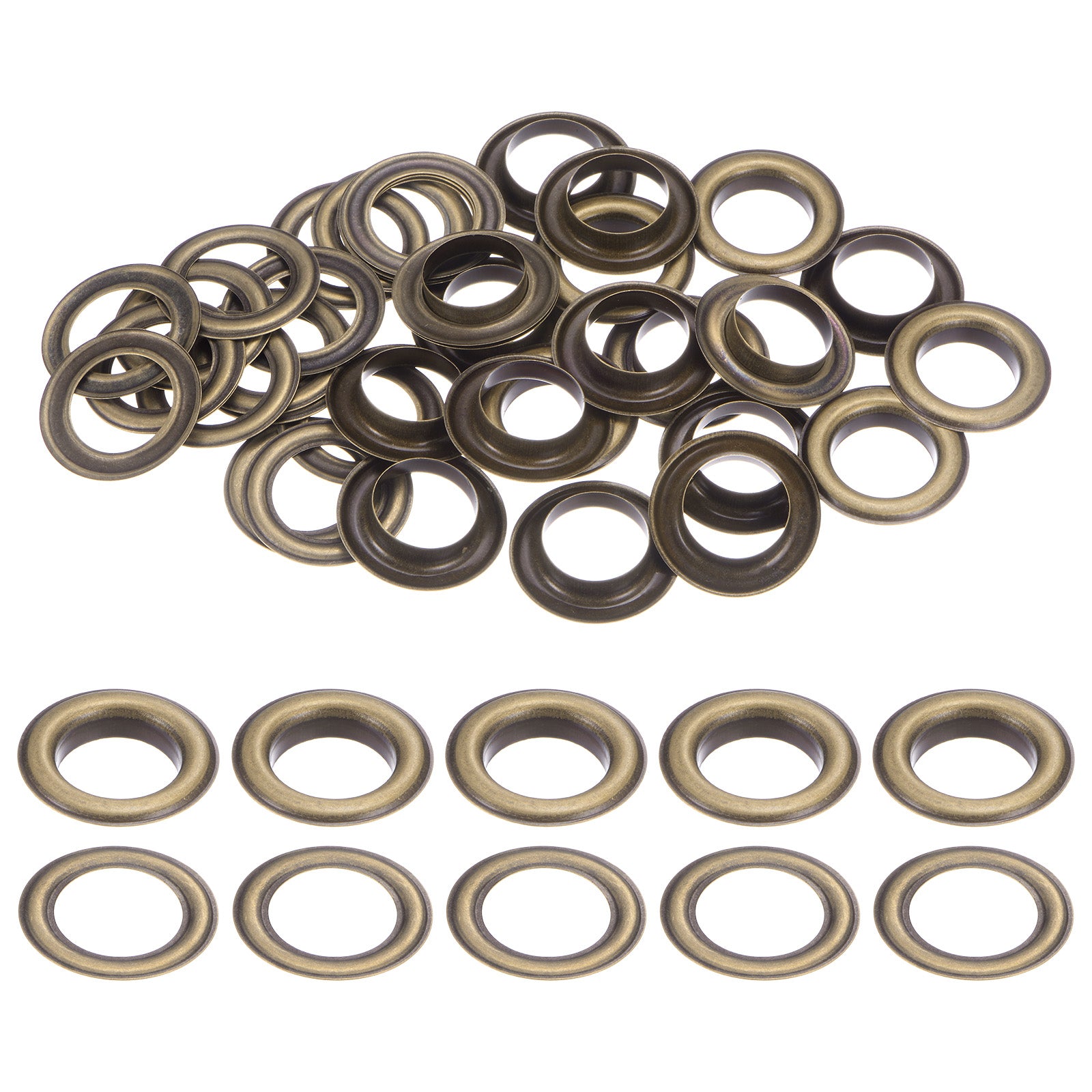 20Set Grommets Eyelets Kit 17mm Copper with Washers for Clothes Leather ...