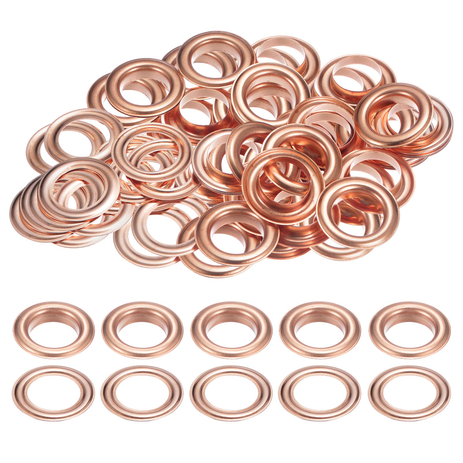 40Set Grommets Eyelets Kit 17mm Copper with Washers for Clothes Leather ...