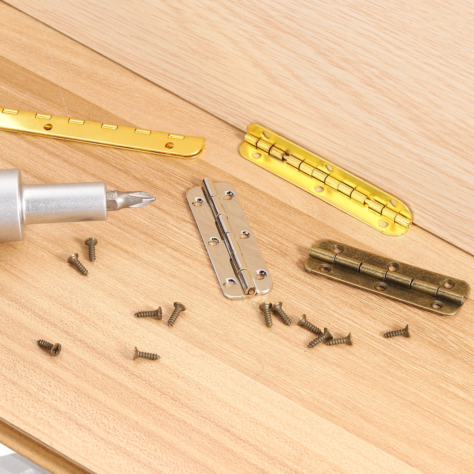 Uxcell Mini Oval Hinges, 180 Degree Long Folding Butt Hinges, Jewelry ...