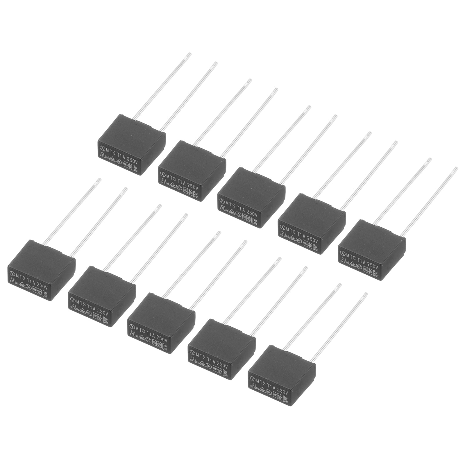 Uxcell 50Pcs DIP Mounted Miniature Square Slow Blow Micro Fuse for ...