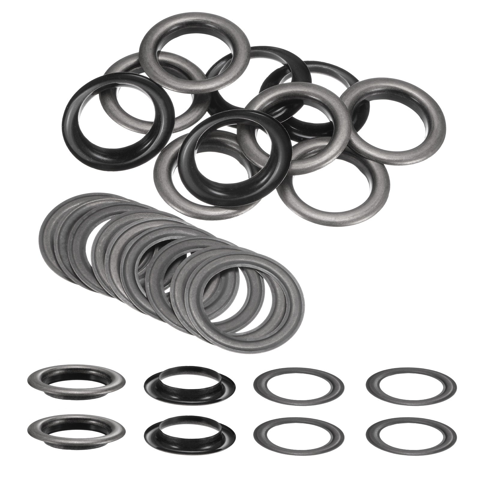 10Set Grommets Eyelets Kit 40mm Copper Metal Eyelets with Washers ...