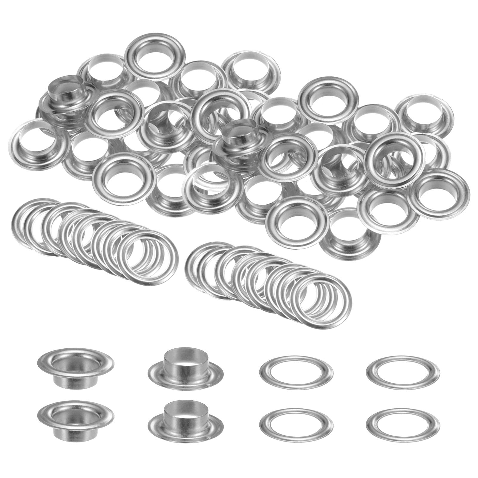 40Set Grommets Eyelets Kit 14mm Copper Metal Eyelets with Washers ...