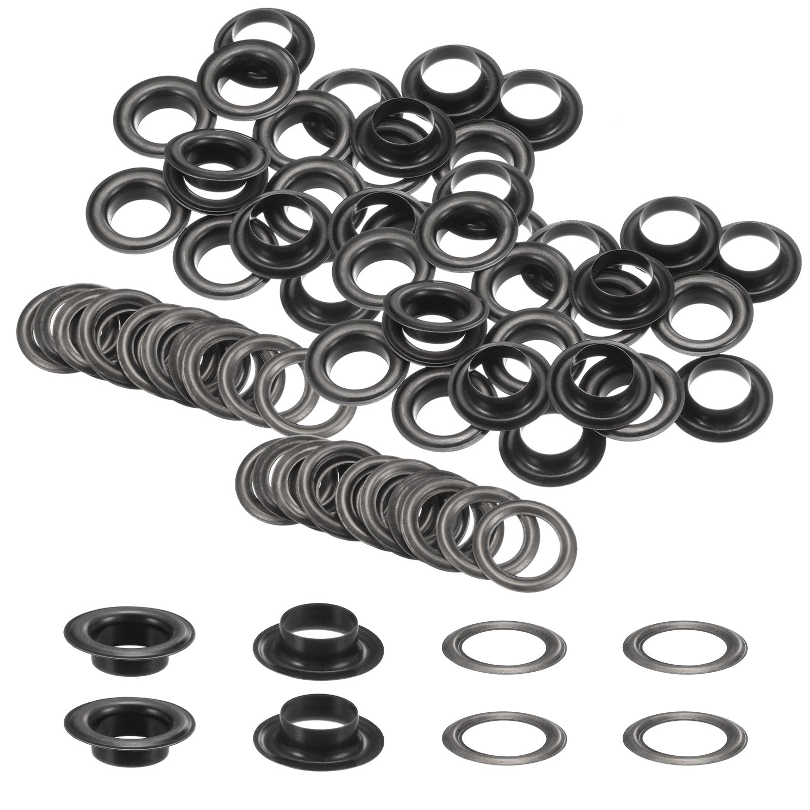 40Set Grommets Eyelets Kit 14mm Copper Metal Eyelets with Washers ...