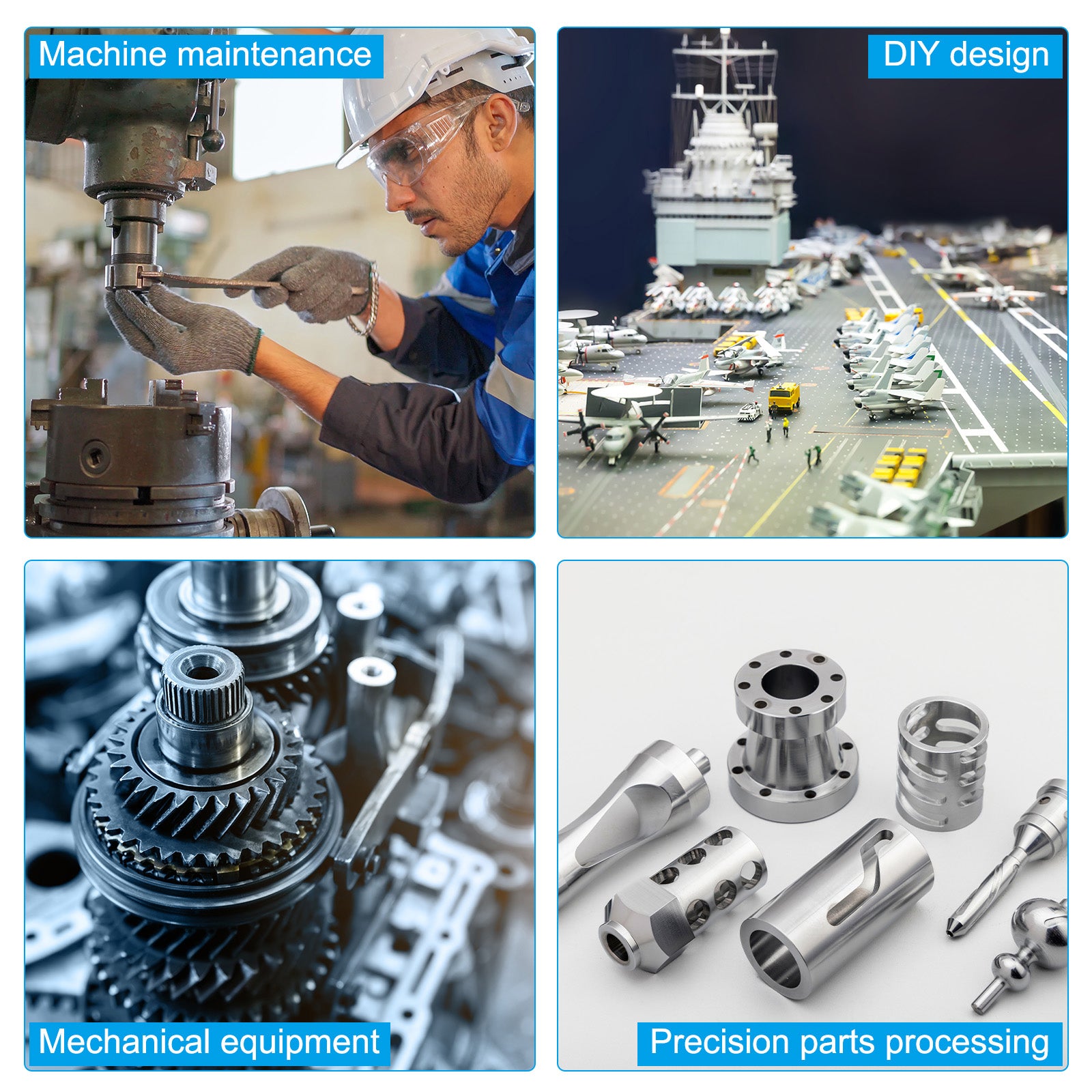 M3 Aluminum Spacers, 6 Pcs Metal Spacer Aluminum 3mm IDx5mm ODx6mm L ...