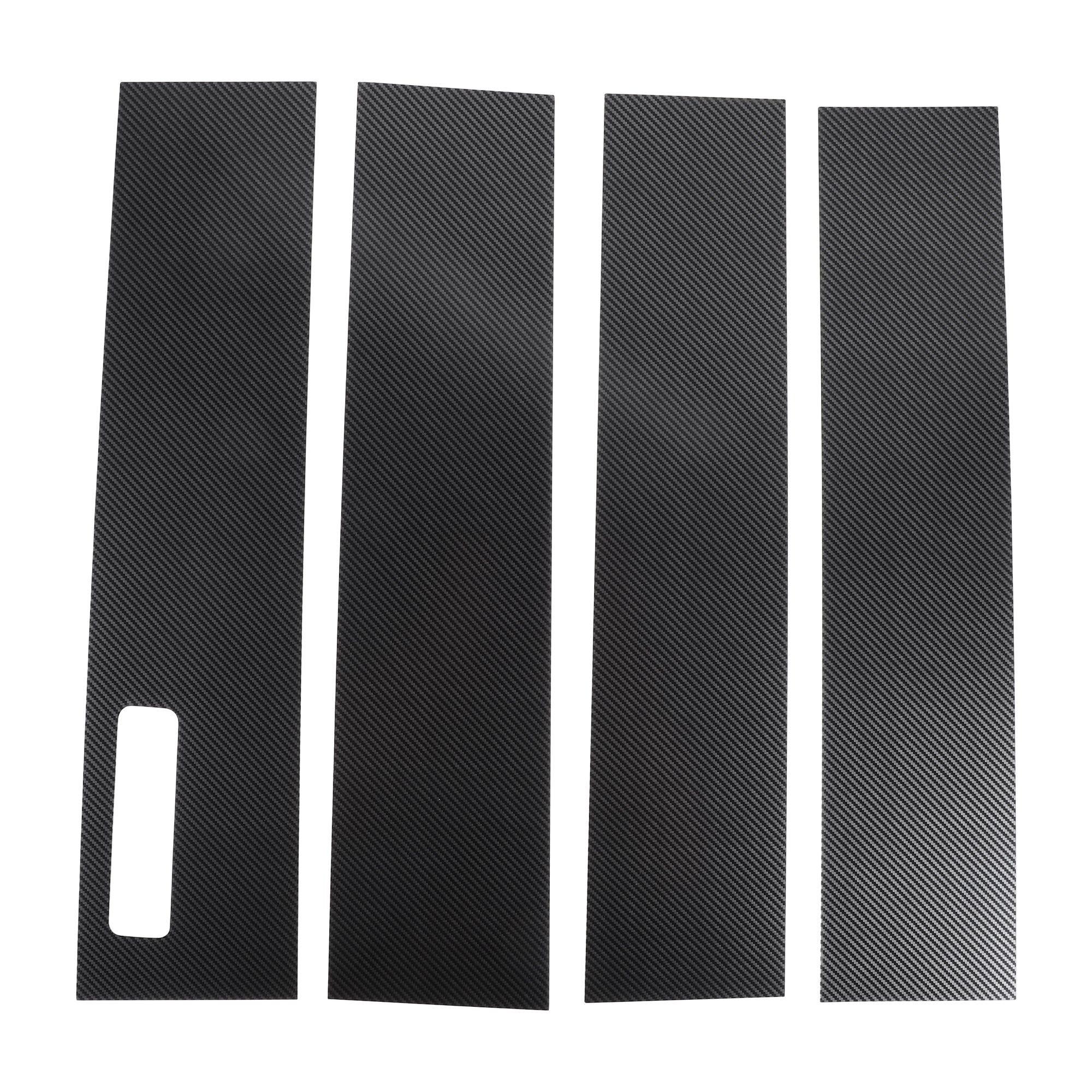 4pcs Car Pillar Window Trim Cover for Ford F-150 2015-2021 Black Carbon ...