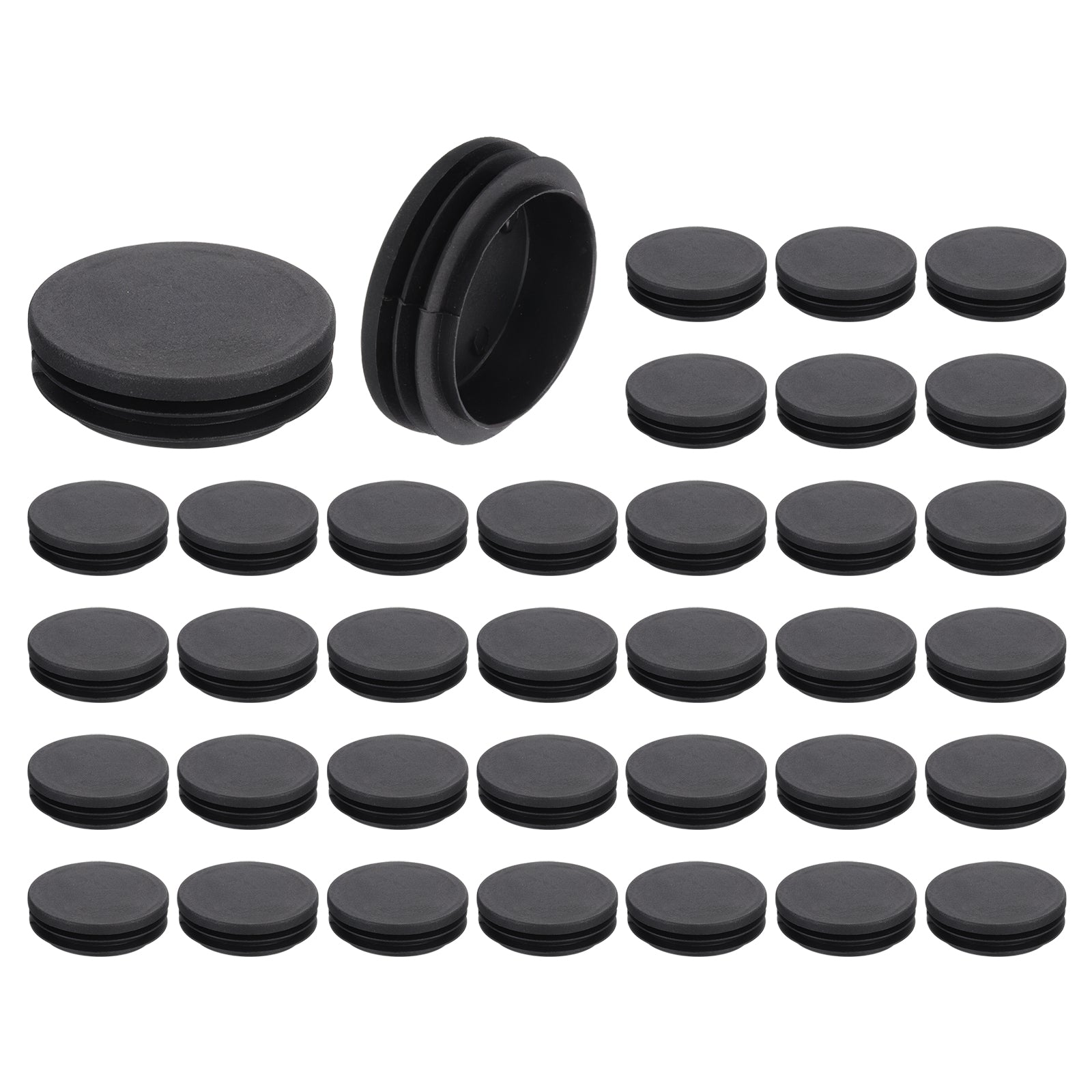 Uxcell 36 Pcs Round Plastic Plug Furniture Leg Pipe Insert 58mm(2.28 ...