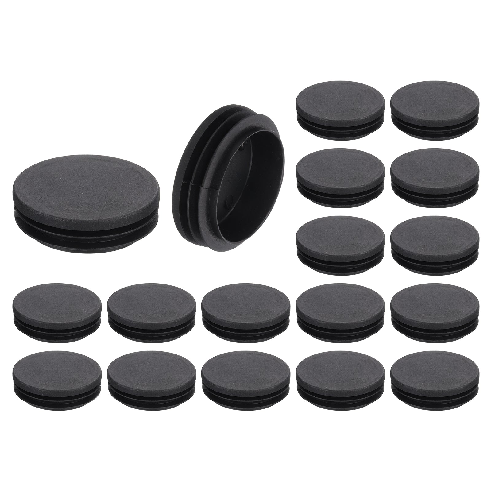 Uxcell 18 Pcs Round Plastic Plug Furniture Leg Pipe Insert 60mm(2.36 ...