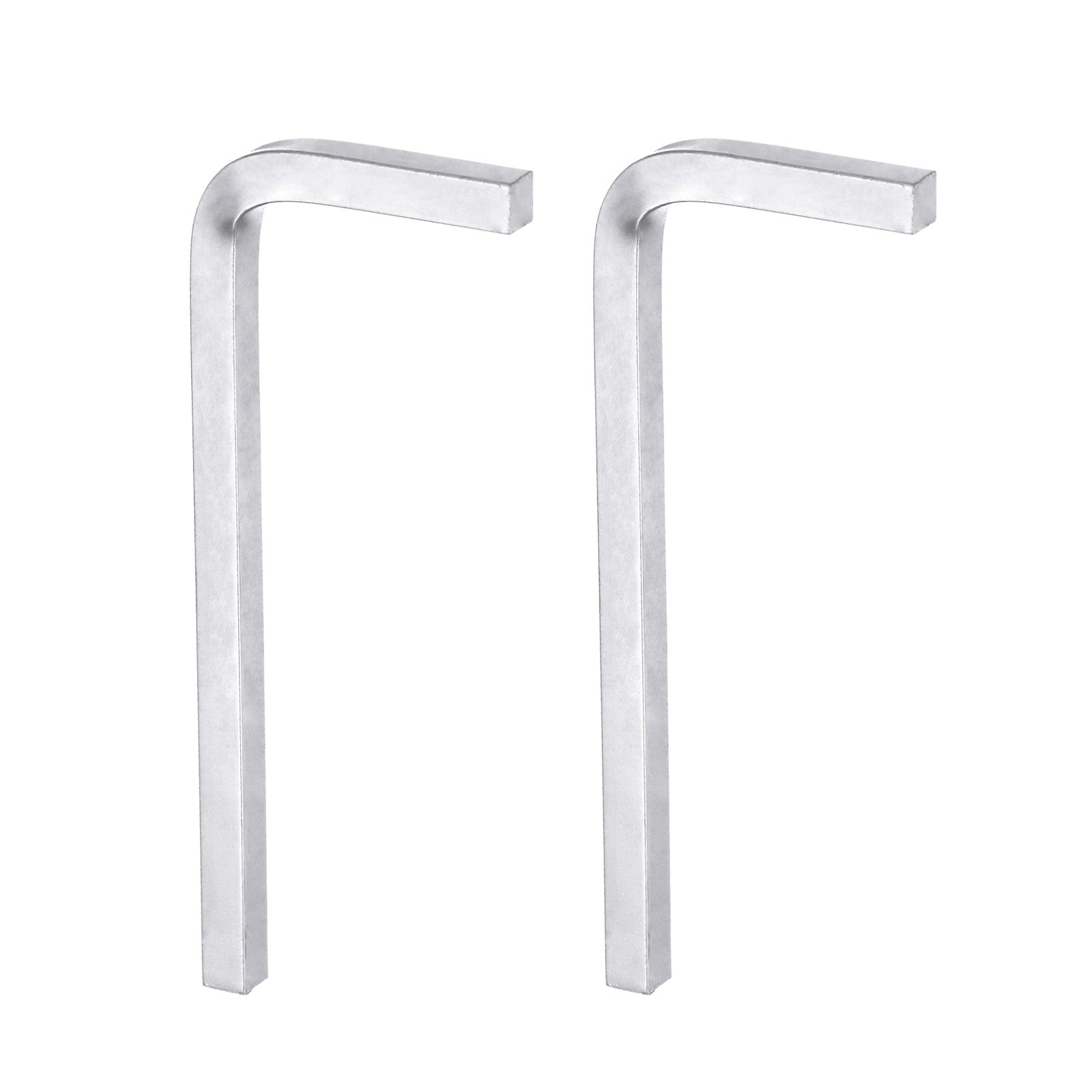 2pcs L-Shaped Square Head Wrenches Keys 5mm for Home Repair, Silver ...