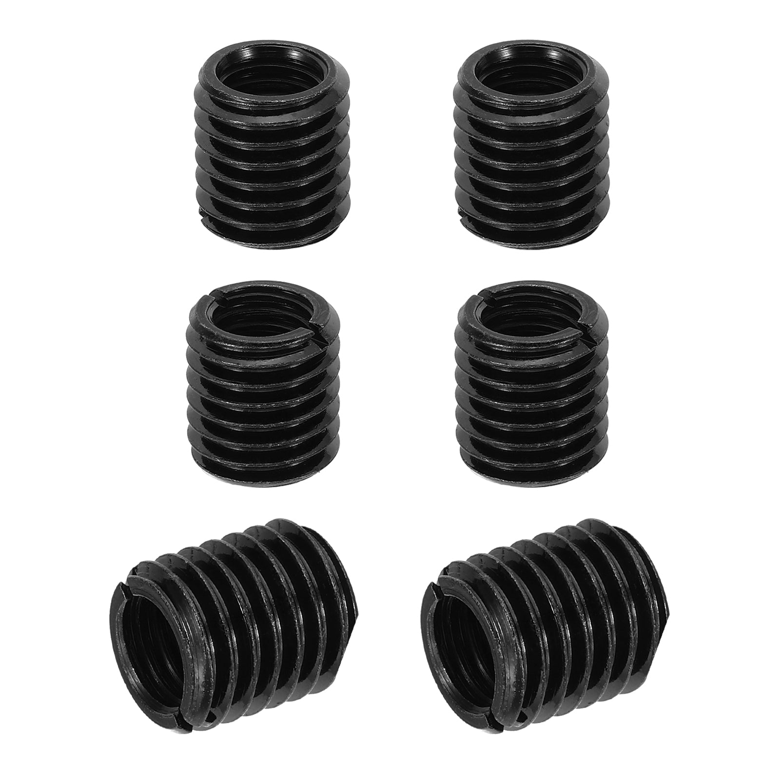 6Pcs M14xM10x15mm Male to Female Thread Repair Insert, Black | Harfington