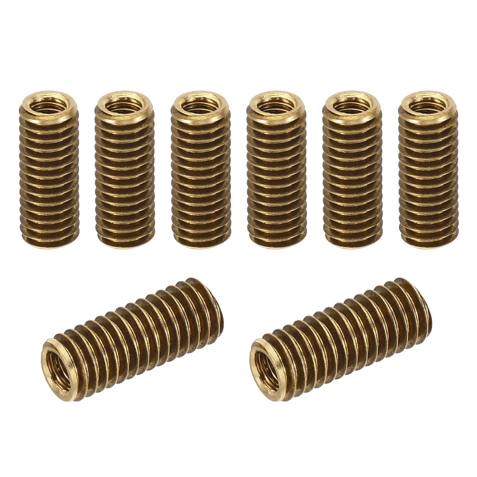 M6xM4x15mm Male to Female Brass Threaded Repair Insert Nut, 8 Pcs ...