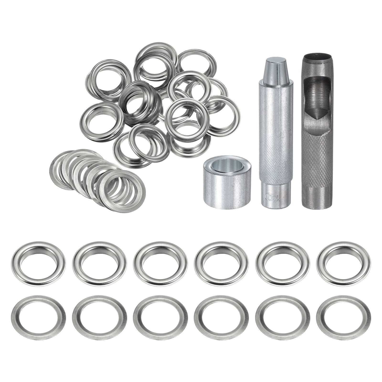 20pcs Grommet Tool Kit 17mm Copper Grommet Eyelet Set with Hole Hollow ...