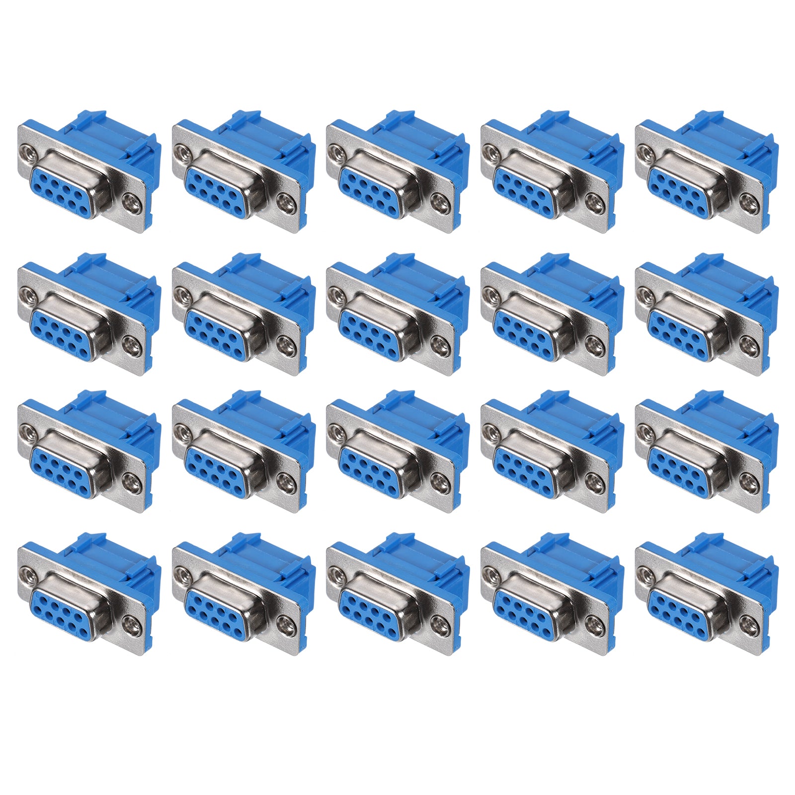 Uxcell D-sub Connector DB9 Female Socket 9-pin Female Serial Port ...