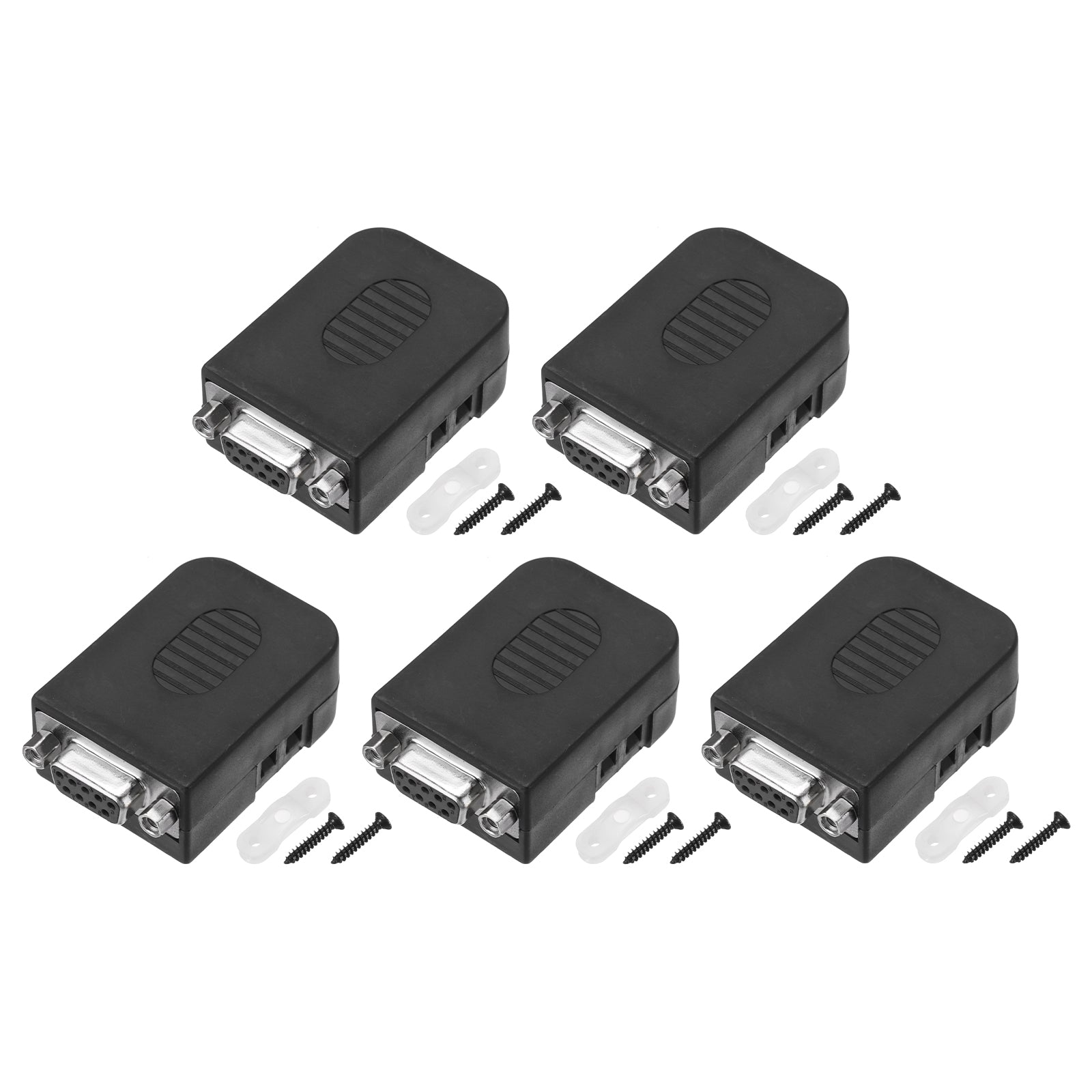 Uxcell 5pcs D-sub DB9 Breakout Board Connector 9-pin Female RS232 ...