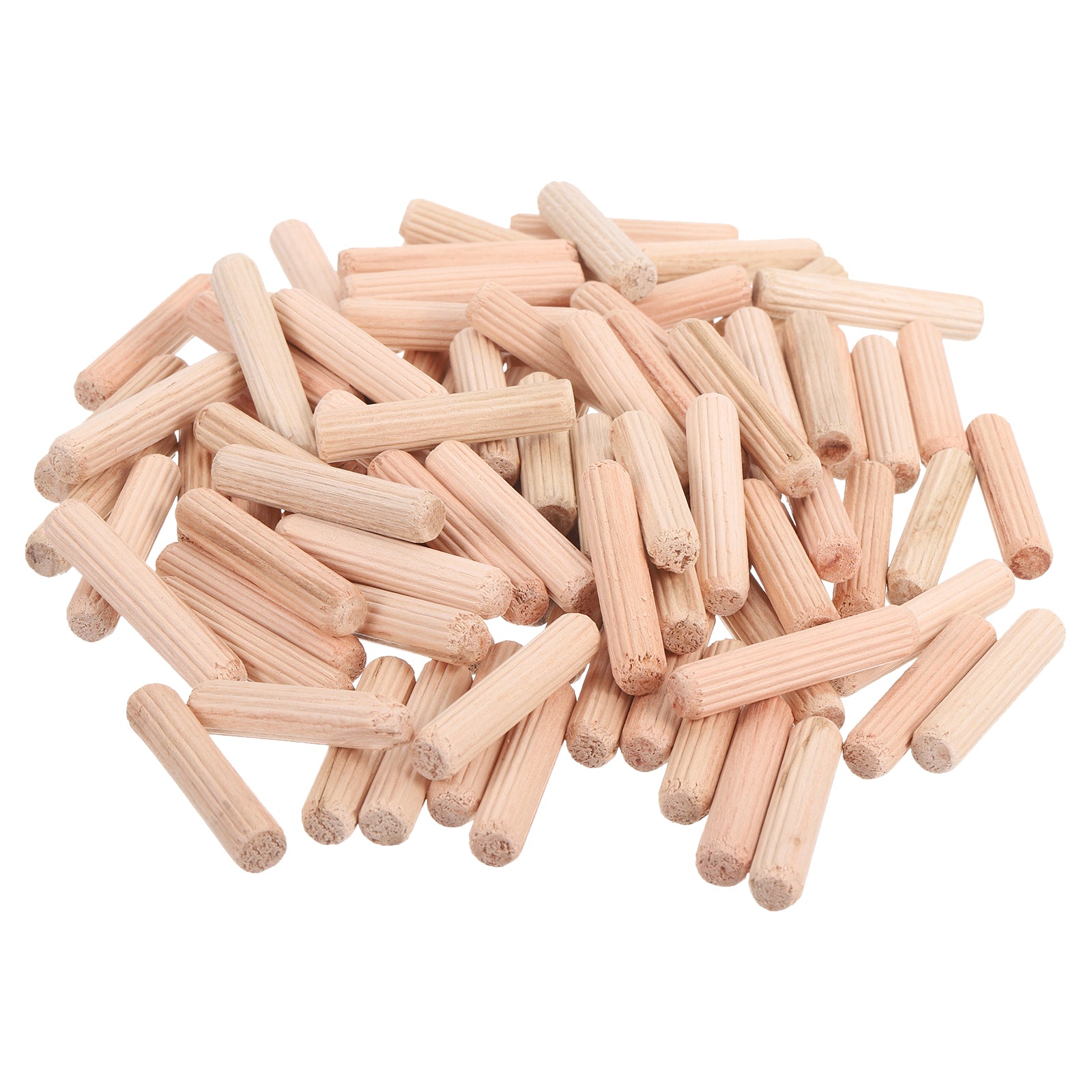 Uxcell 250 Pcs Wooden Dowel Pins, 8 x 40mm (0.31 x 1.57 Inch) Wood ...