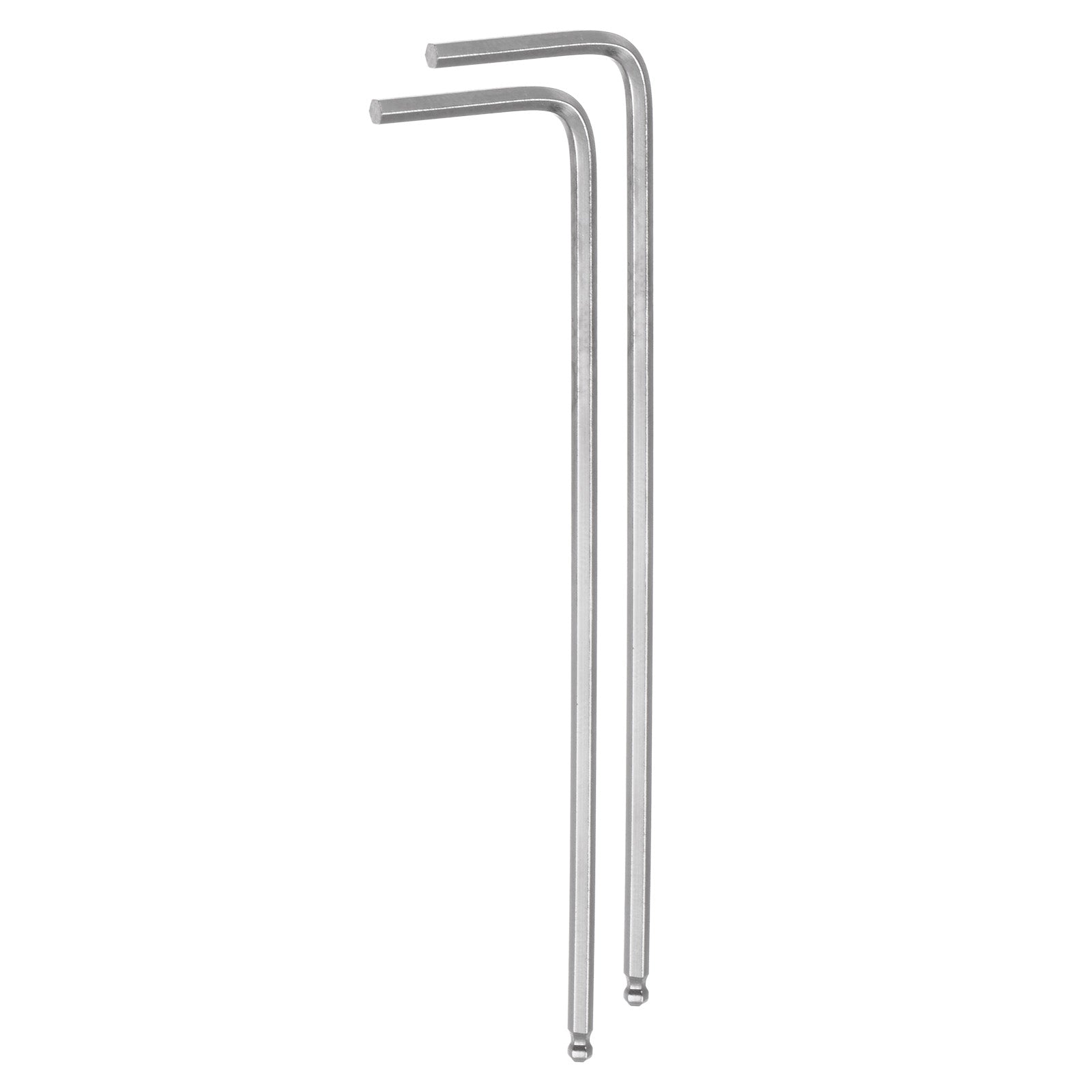2pcs Ball End Hex Key Wrench 2mm L-Shape Long Arm Hexagon Metric ...