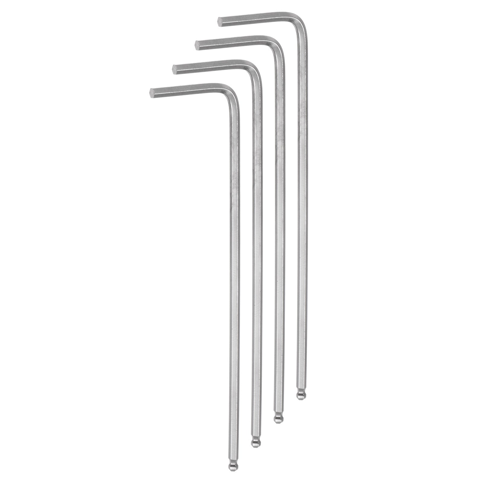 4pcs Ball End Hex Key Wrench 2mm L-Shape Long Arm Hexagon Metric ...