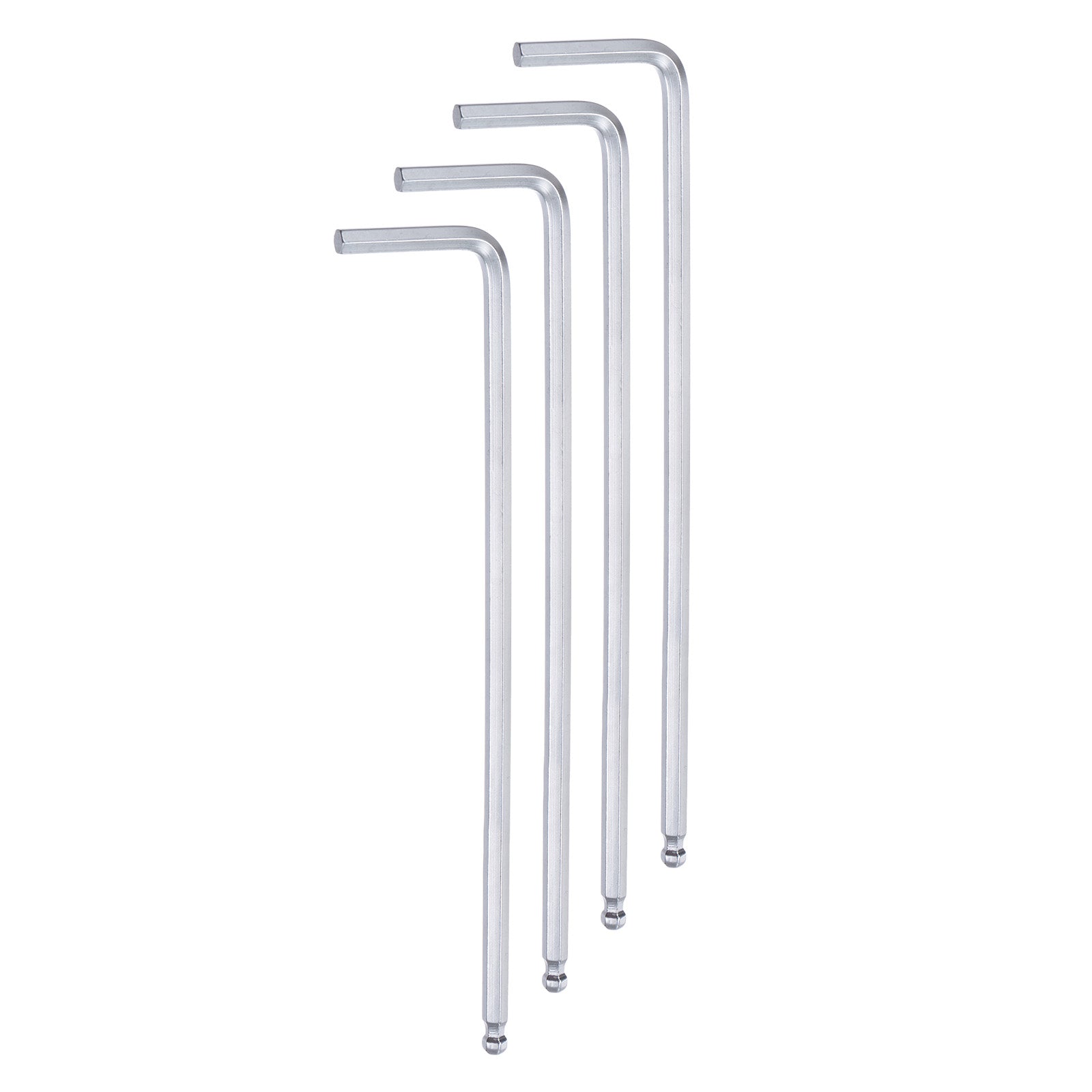 4pcs Ball End Hex Key Wrench 4mm L-Shape Extra Long Arm Hexagon Metric ...
