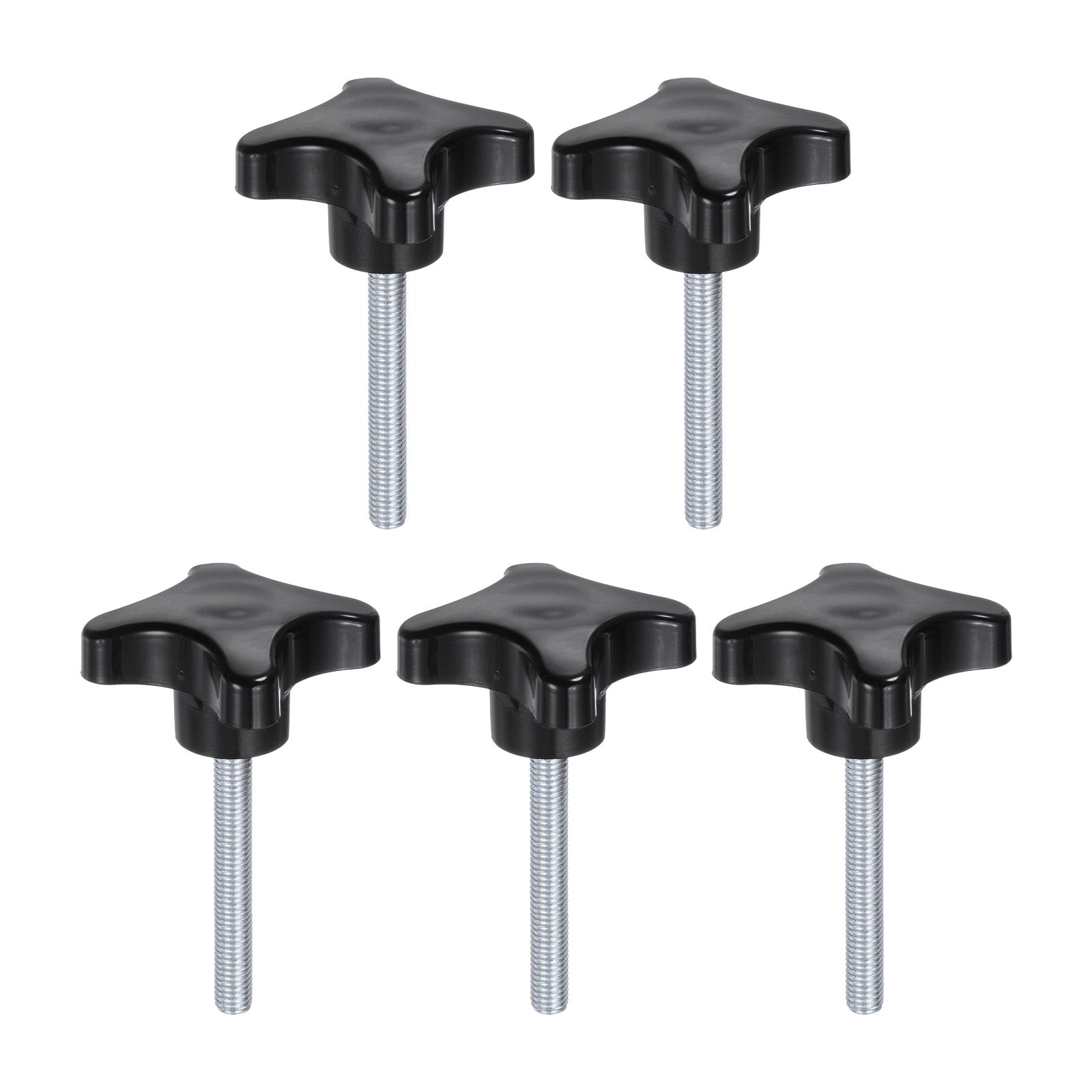 5pcs Star Knobs M8 x 55mm 4-Star Stud Knob Hand Tightening Clamping ...