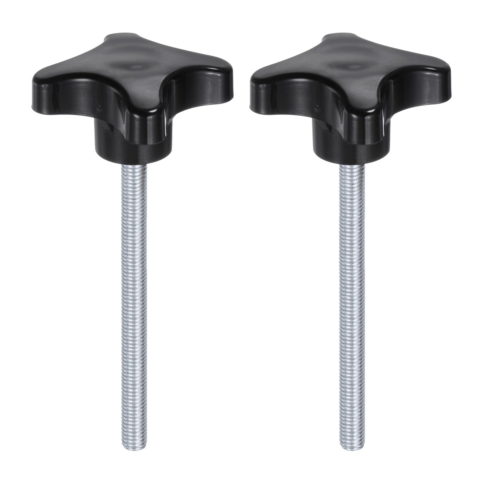 2pcs Star Knobs M8 x 100mm 4-Star Stud Knob Hand Tightening Clamping ...
