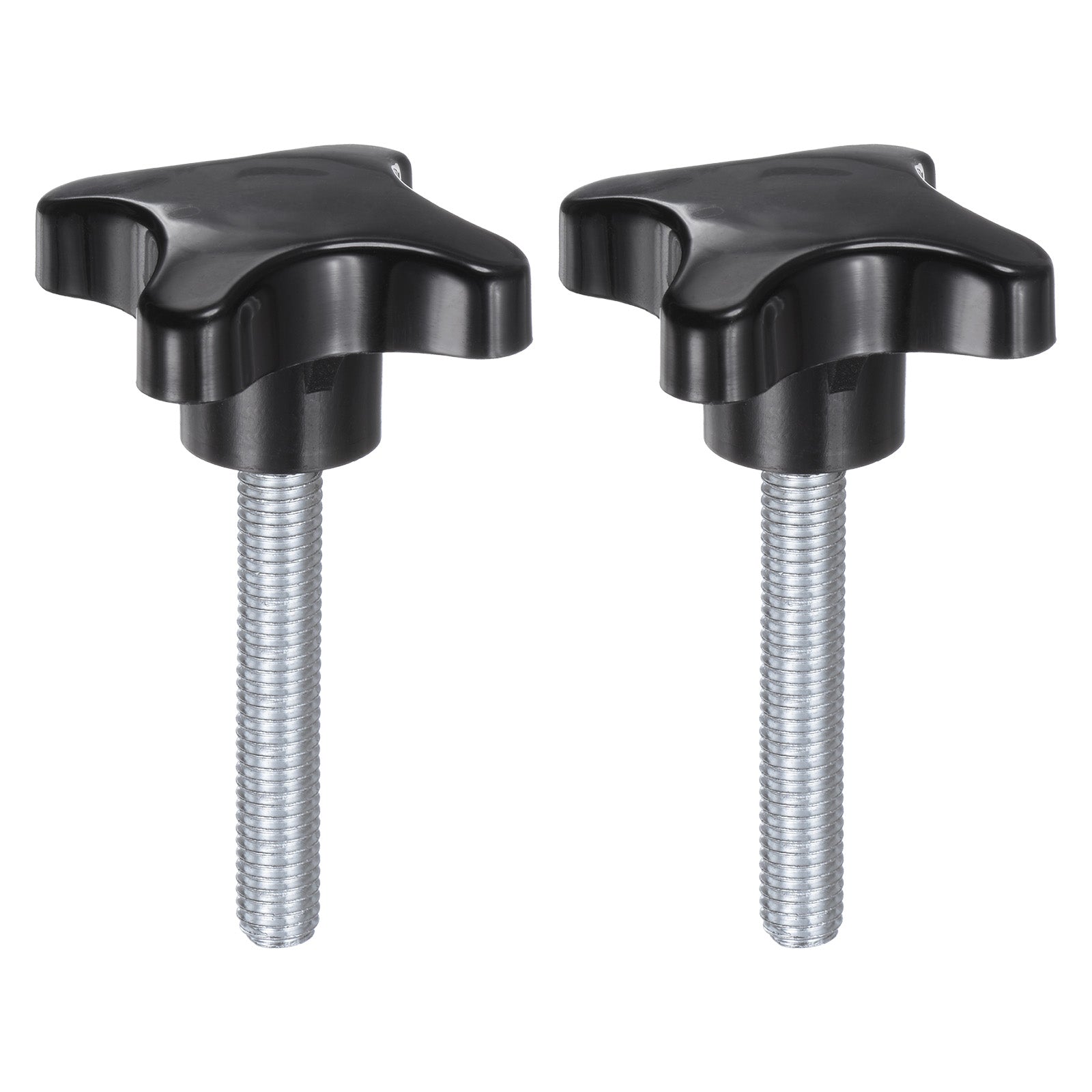 2pcs Star Knobs M10 x 55mm 4-Star Stud Knob Hand Tightening Clamping ...