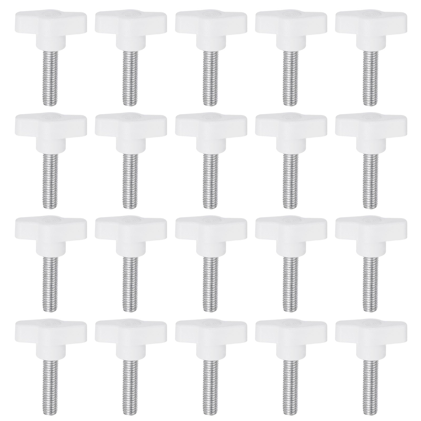 20pcs Wing Knobs M8 x 30mm Tee Stud Knob Thumb Screw Hand Clamping ...
