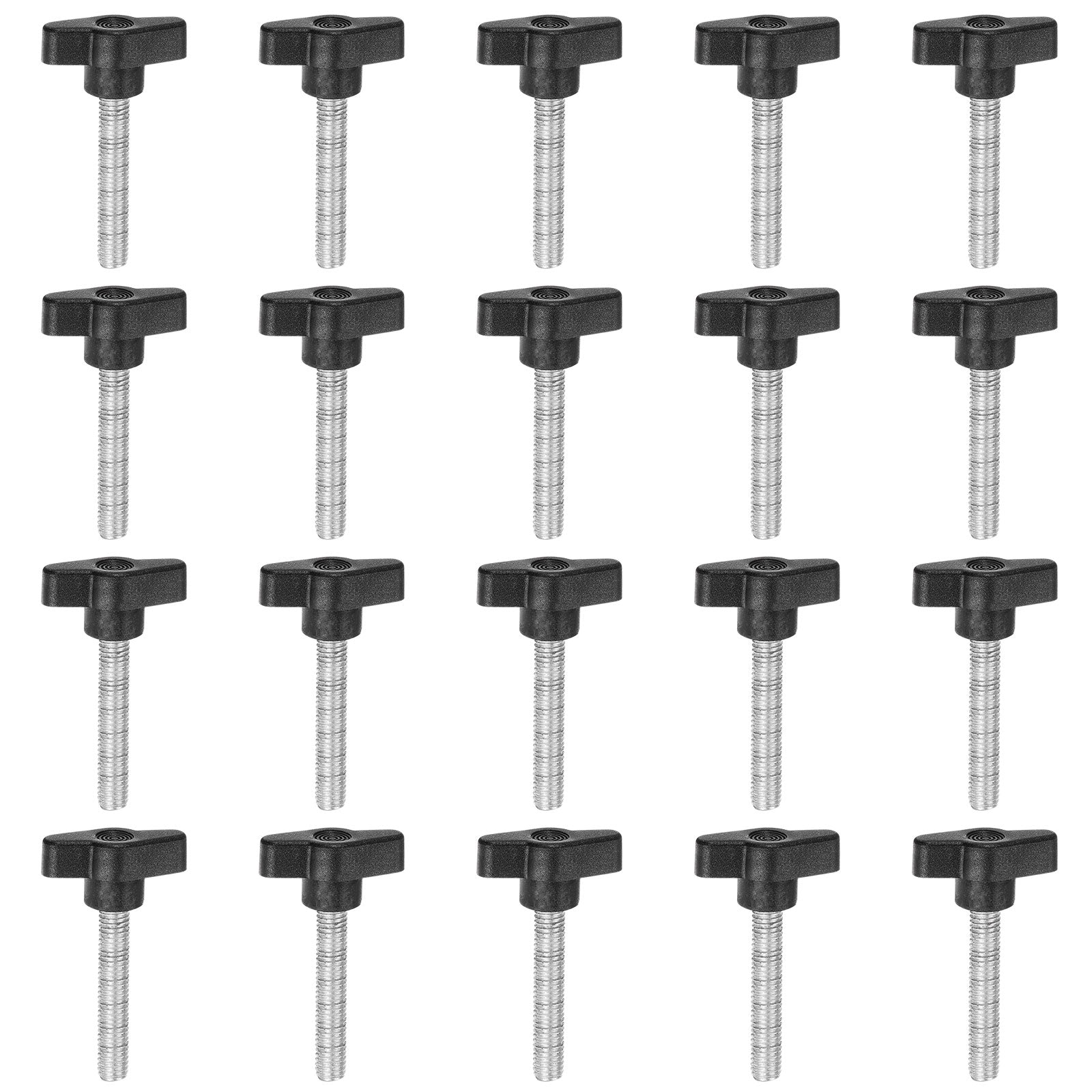 20pcs Wing Knobs M8 x 40mm Tee Stud Knob Thumb Screw Hand Clamping ...