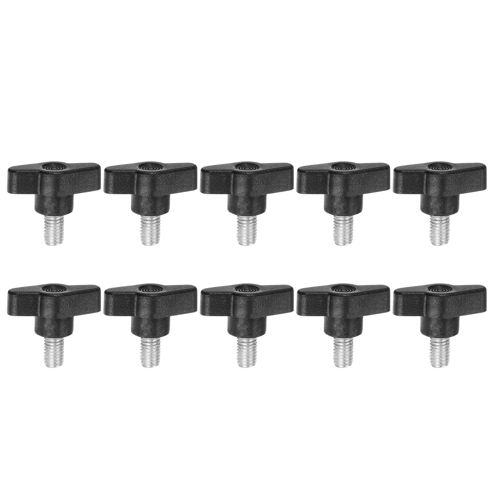 10pcs Wing Knobs M8 x 12mm Male Thread Plastic Tee Stud Knobs T ...