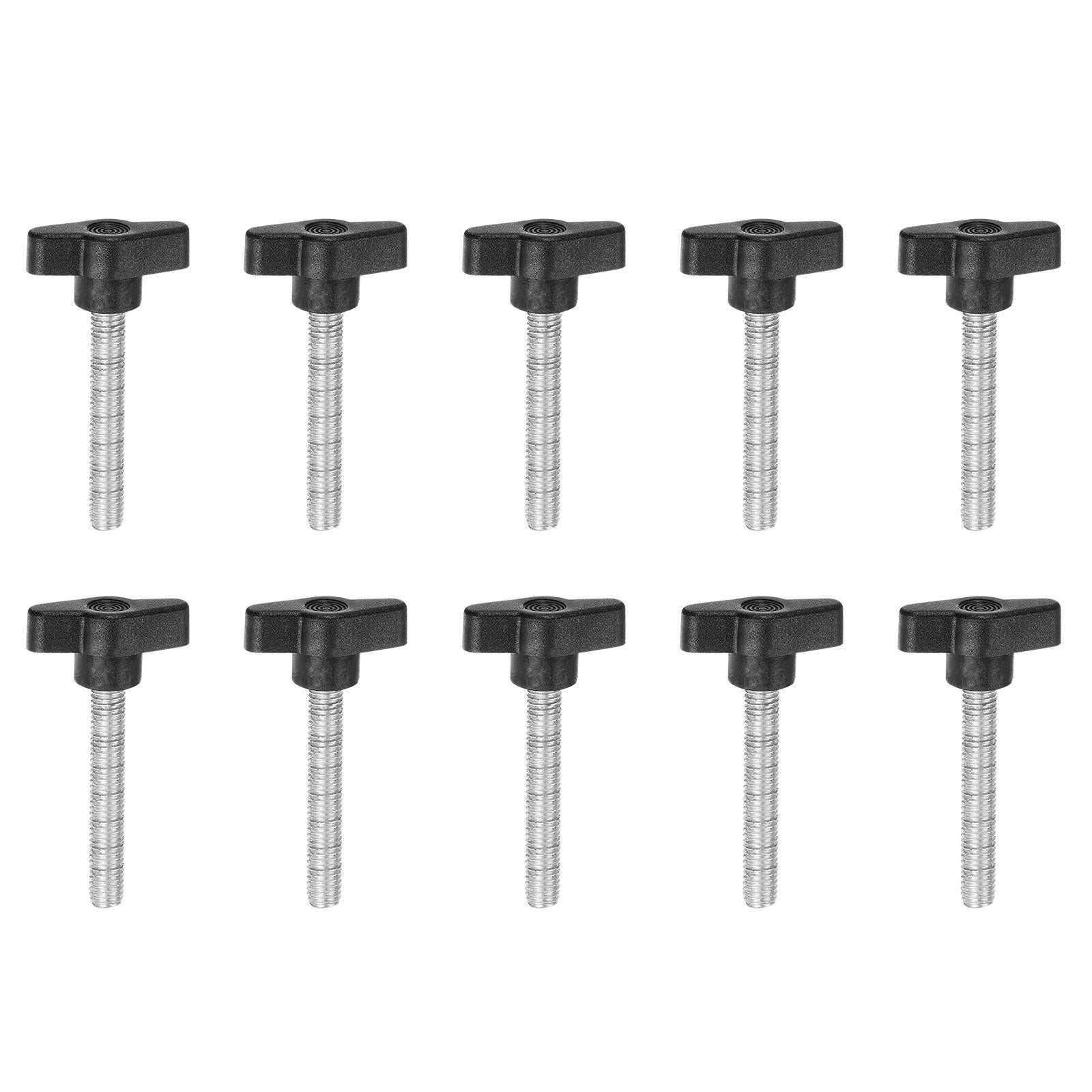 10pcs Wing Knobs M8 x 45mm Male Thread Plastic Tee Stud Knobs T ...