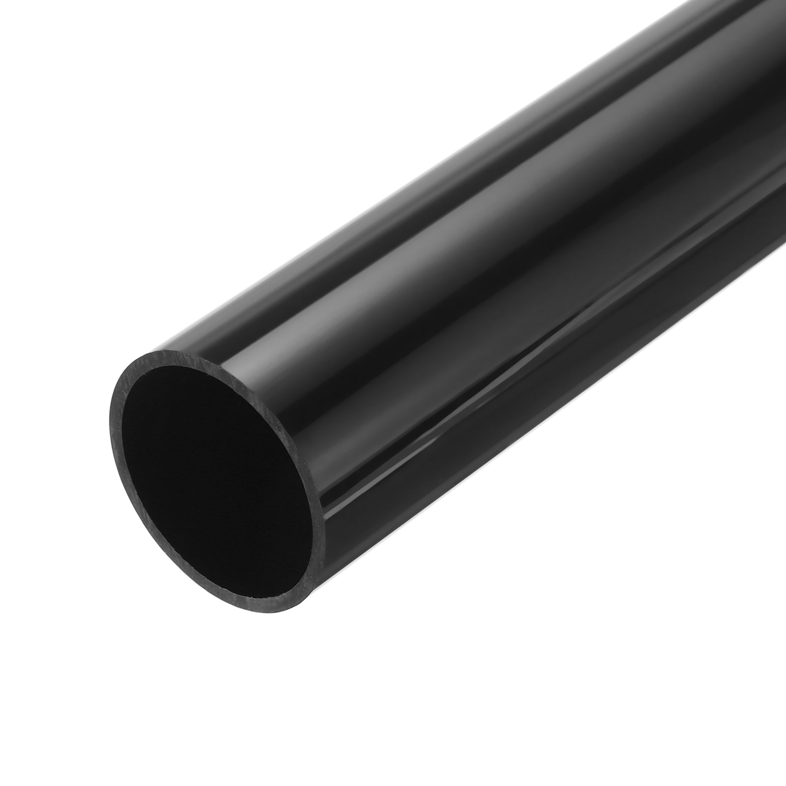 PVC Rigid Round Pipe 45mm(9/5") ID 50mm OD 350mm Black High Impact ...