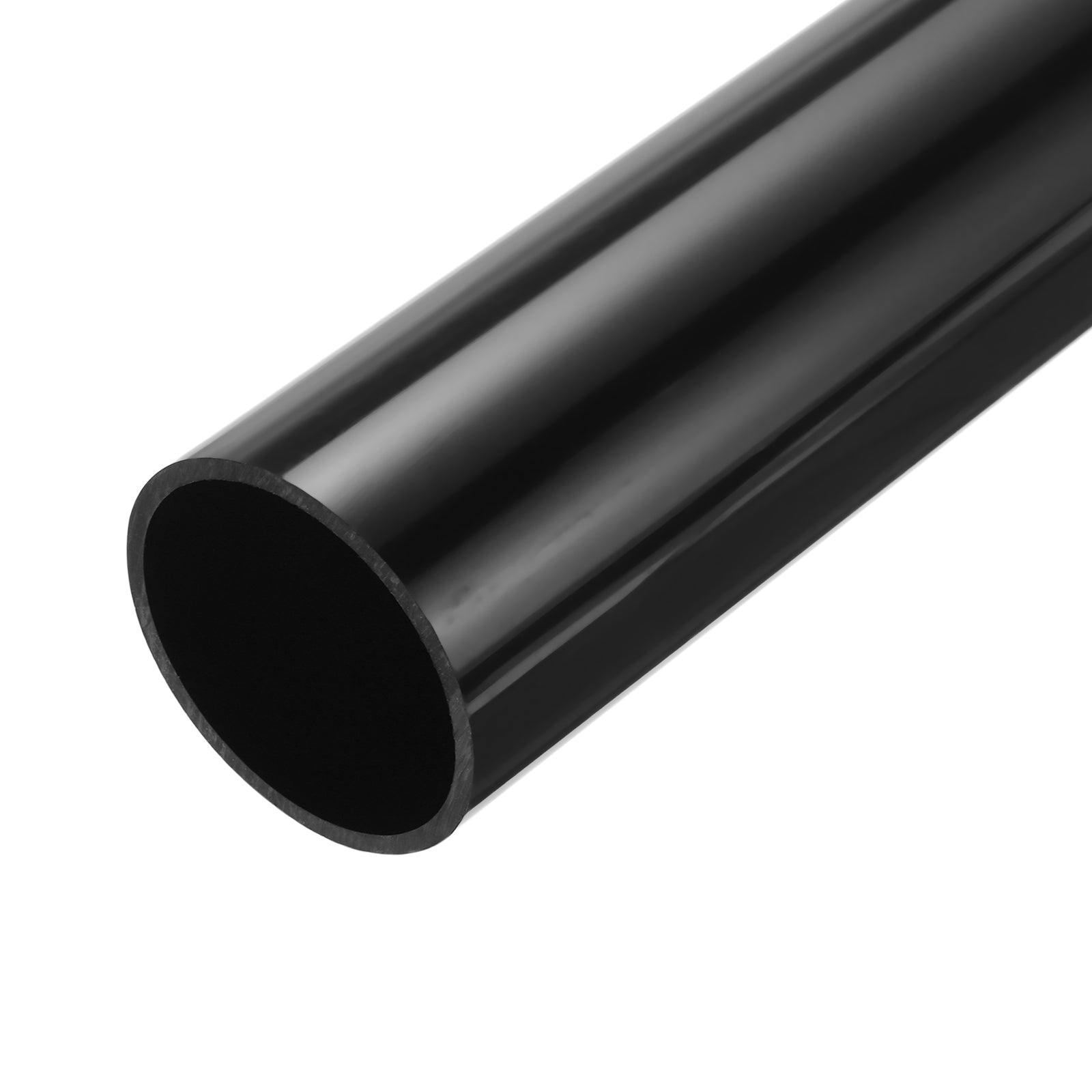 PVC Rigid Round Pipe 57mm(11/5 Inch) ID 63mm OD 350mm Black High Impact ...