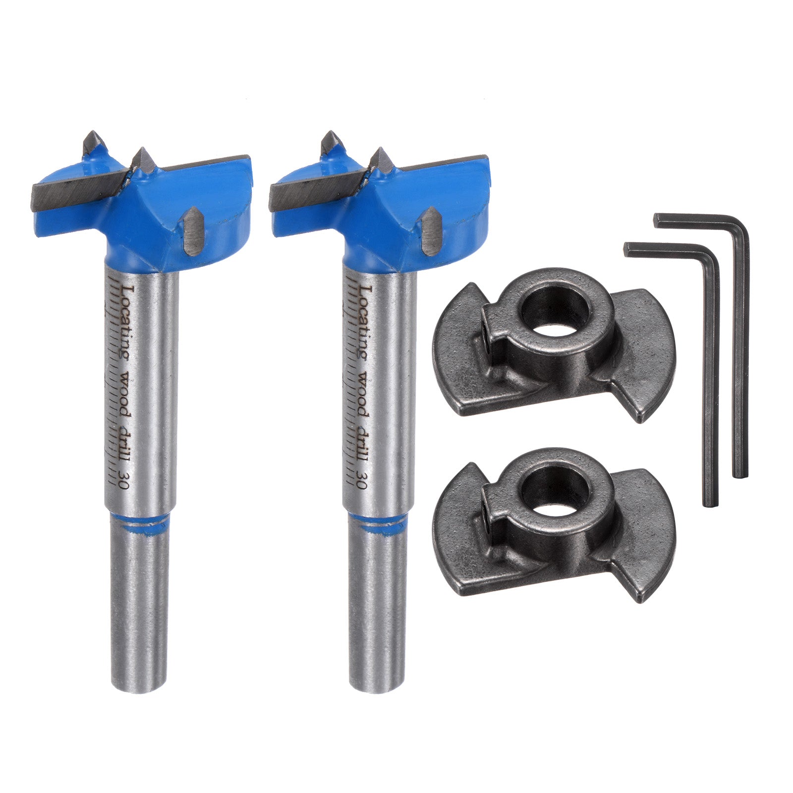 2pcs Forstner Drill Bit 30mm (1-3/16") Carbide Adjust Depth Wood Drill ...