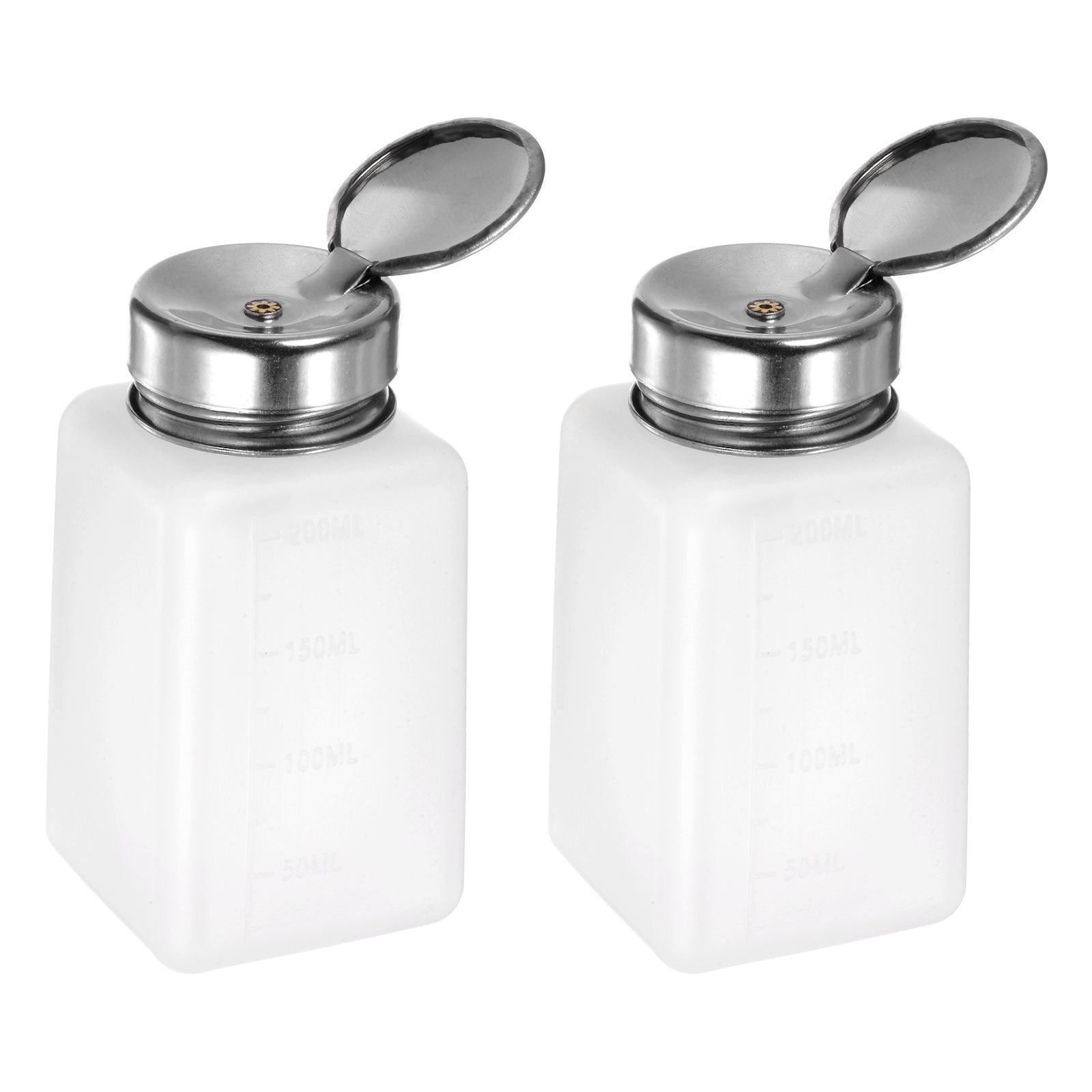 2pcs Solvent Alcohol Dispensers 200ml Push Down Liquid Dispenser Pump ...
