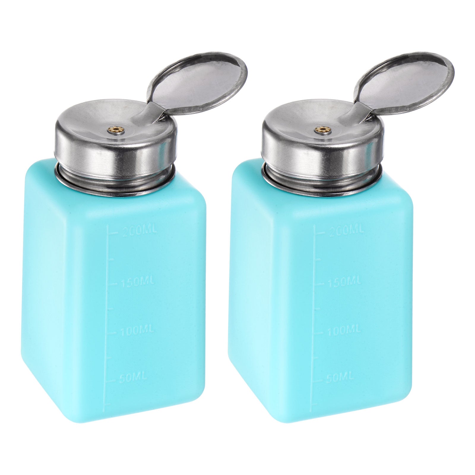 2pcs Solvent Alcohol Dispensers 200ml Push Down Liquid Dispenser Pump ...