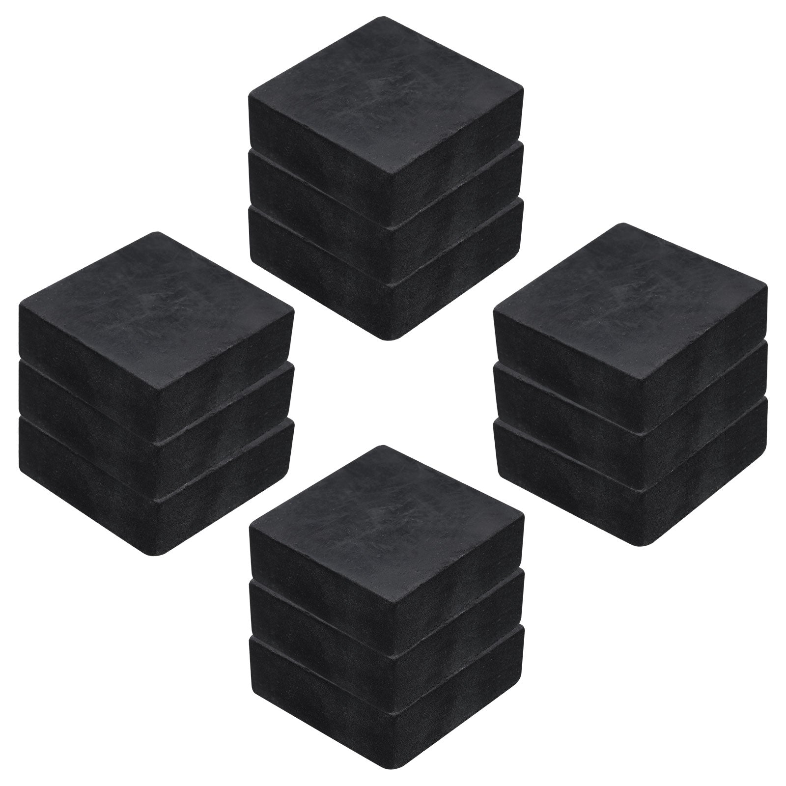 Uxcell 12pcs Rubber Anti-Vibration Pads Hard Pads 50mm x 50mm x 20mm ...