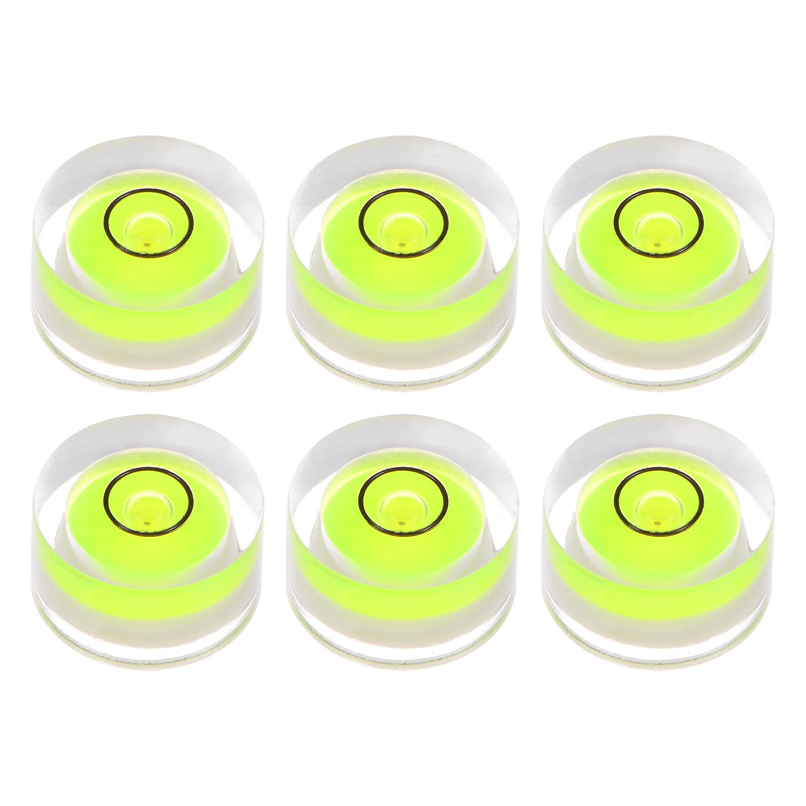 6pcs Round Bubble Level 13x7mm Mini Circular Bullseye Spirit Levels ...