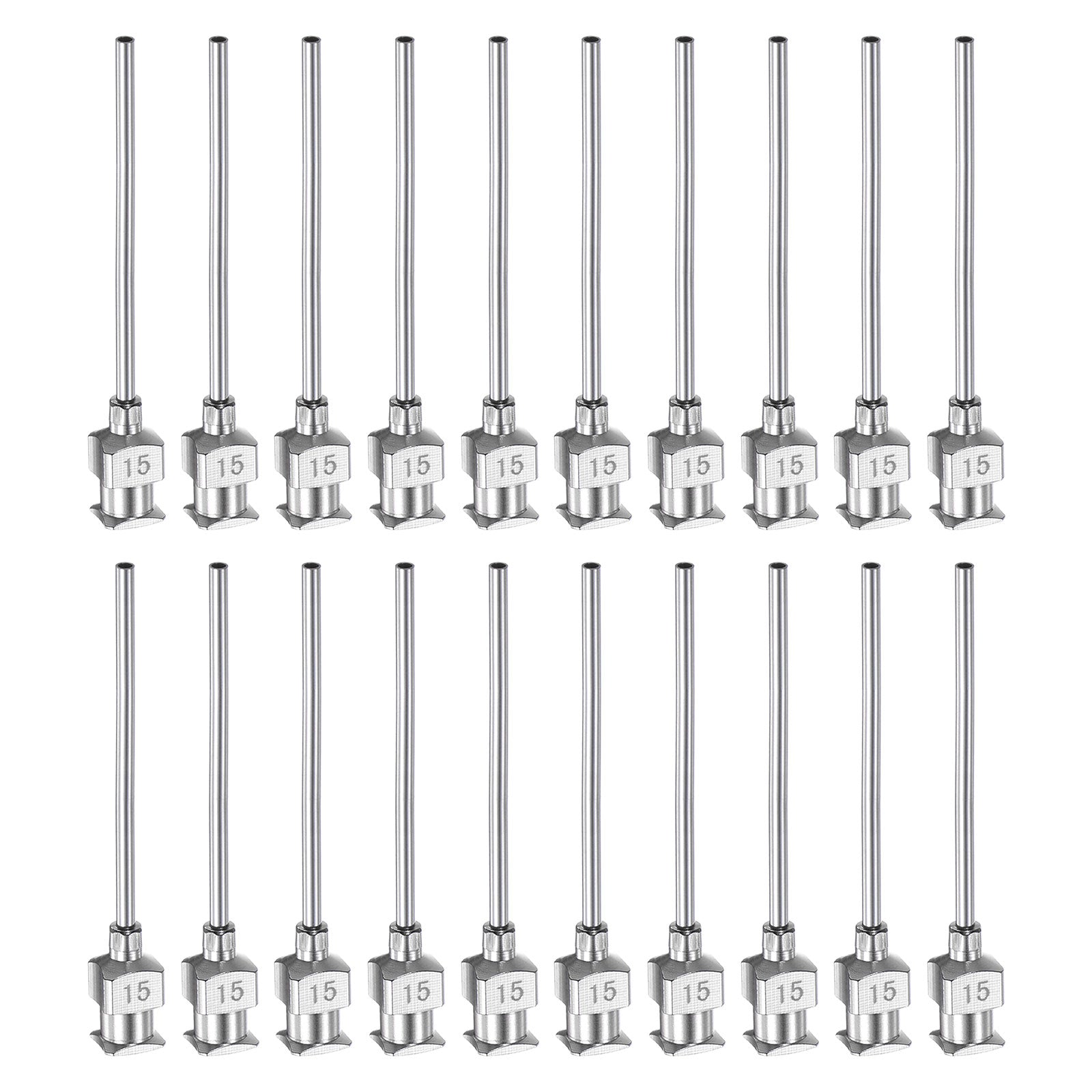 20pcs 15G Stainless Steel Dispensing Needles, 1-1/2" Glue Needle Tube ...