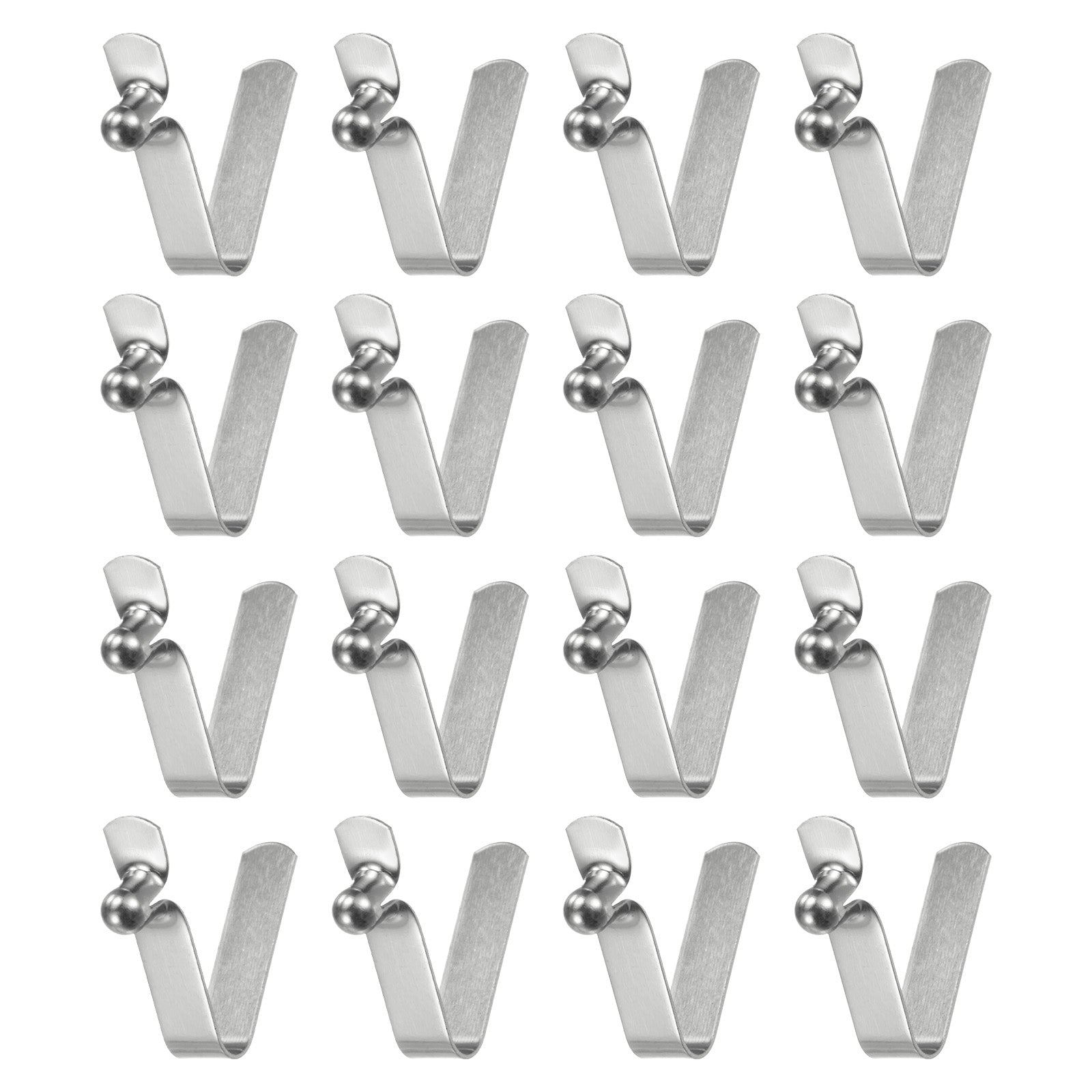 16pcs 3.8x5.6x21mm Single Button V-Shaped Paddle Snap Spring Clips ...