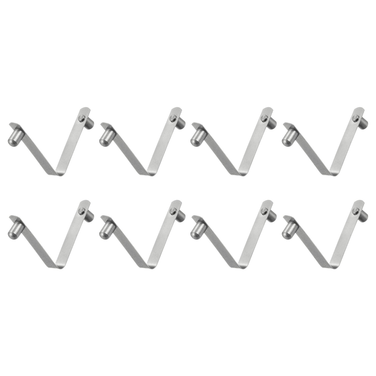 8pcs 5x7.5x35mm Double Button V-Shaped Paddle Snap Spring Clips Solid ...