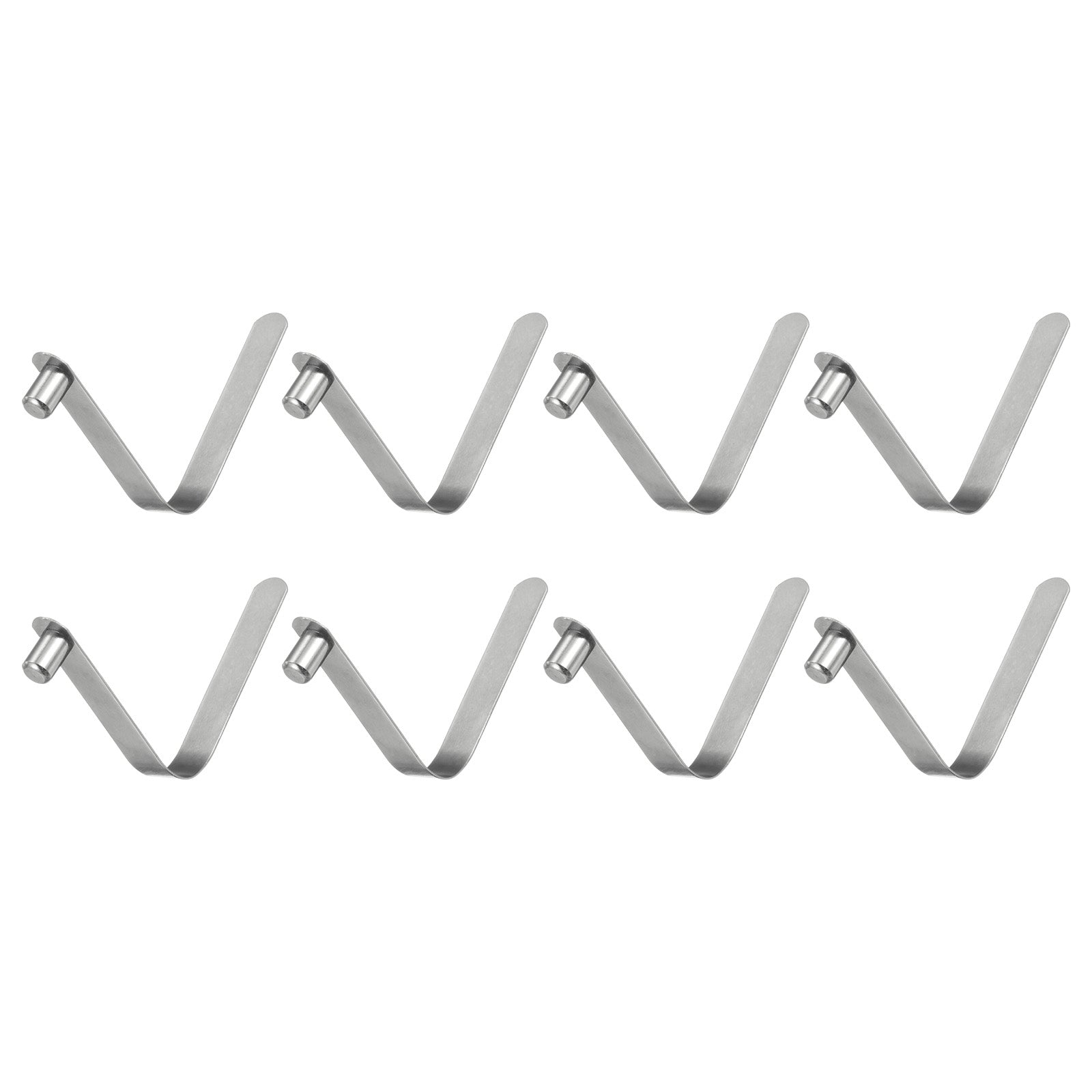 8pcs 6x8.5x50mm Single Button V-Shaped Paddle Snap Spring Clips Solid ...