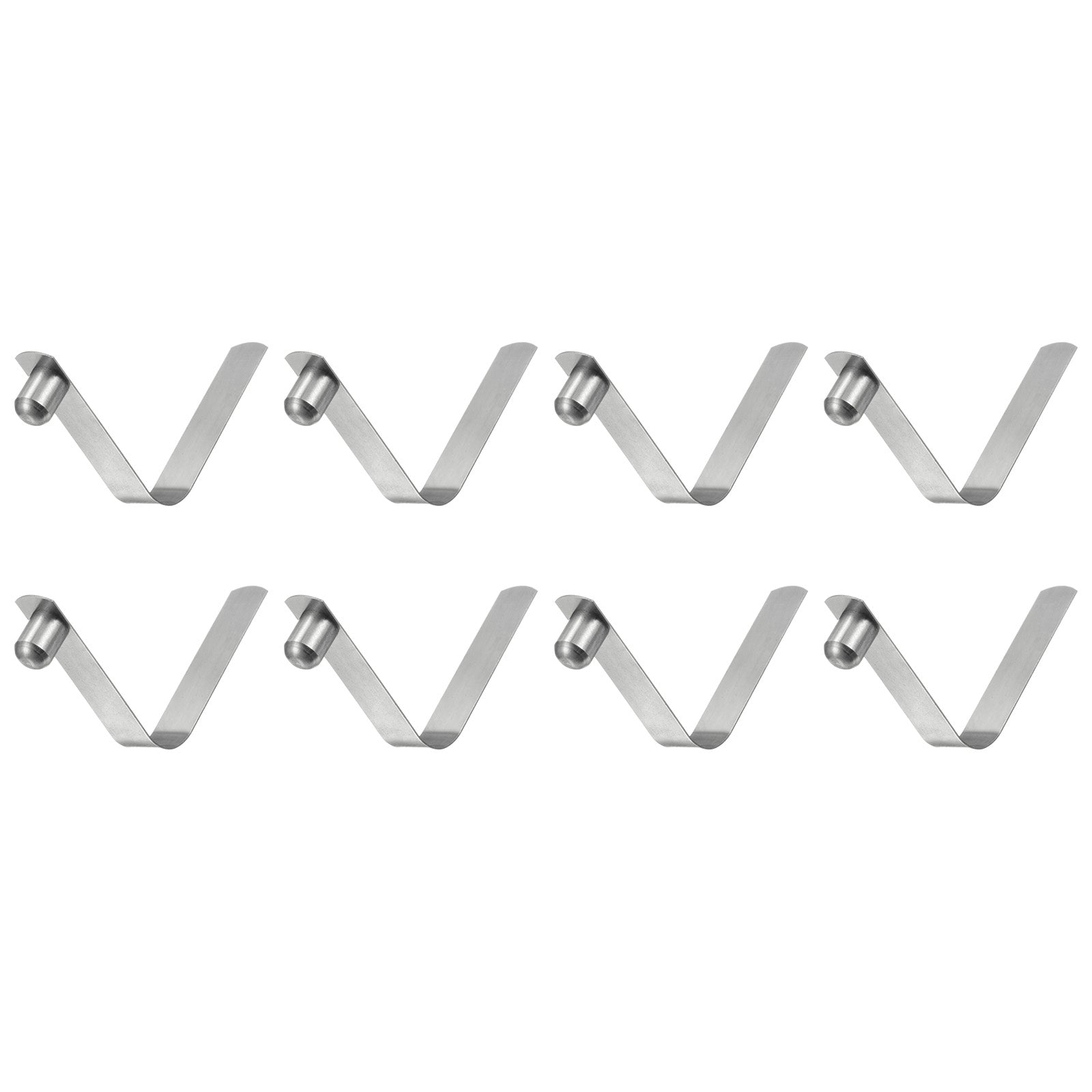 8pcs 8x10x50mm Single Button V-Shaped Paddle Snap Spring Clips Solid ...