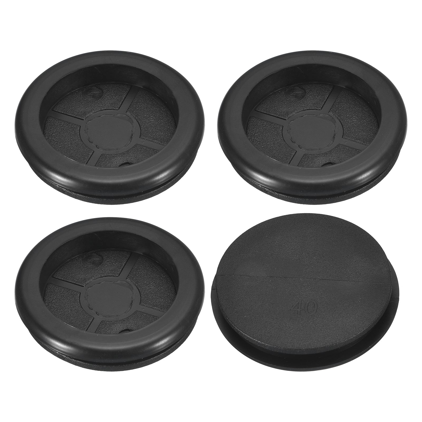 Uxcell 4Pcs Single Sided Rubber Grommets 1-5/8" (40mm) Drill Hole, 1-1/ ...