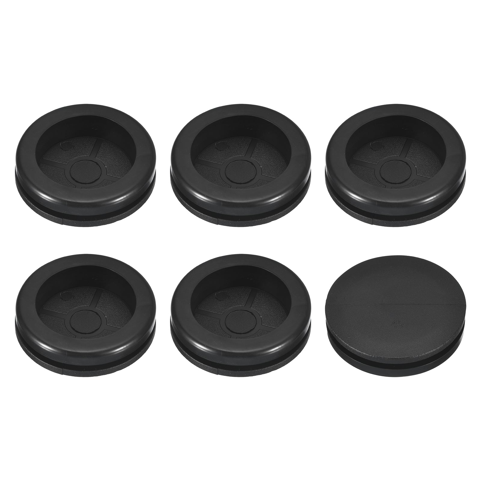 Uxcell 6Pcs Single Sided Rubber Grommets 1-6/8" (45mm) Drill Hole, 1-2/ ...