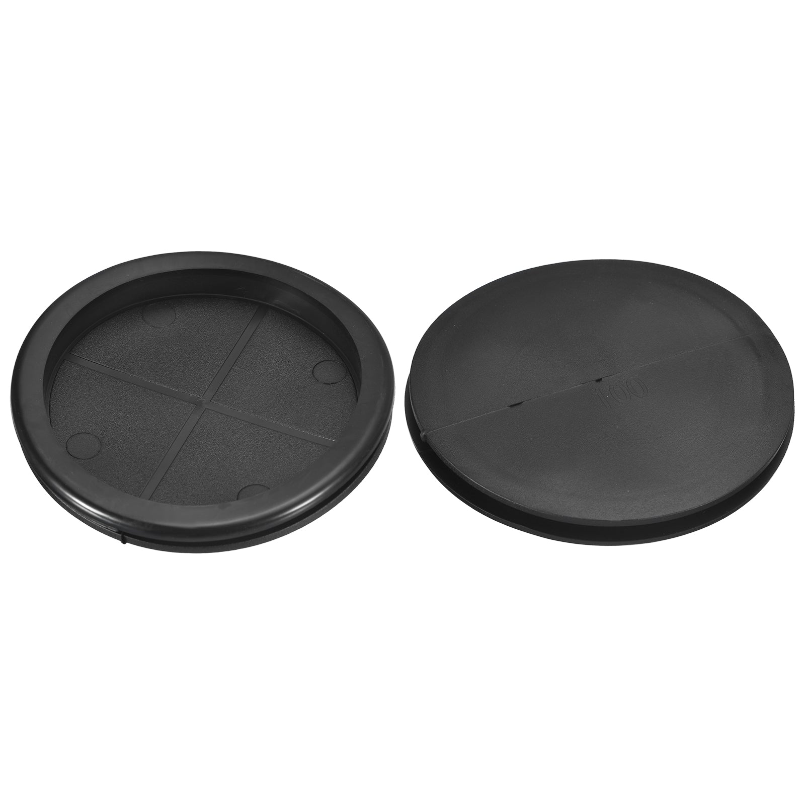 Uxcell 2Pcs Single Sided Rubber Grommets 4" (100mm) Drill Hole, 3-2/4 ...