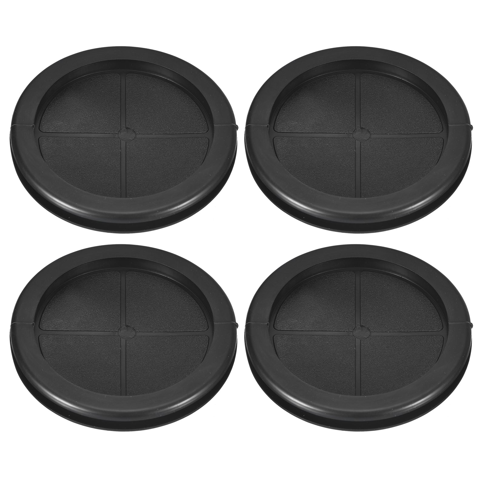 Uxcell 4Pcs Double Sided Rubber Grommets 3-4/8" (90mm) Drill Hole, 3-1/ ...