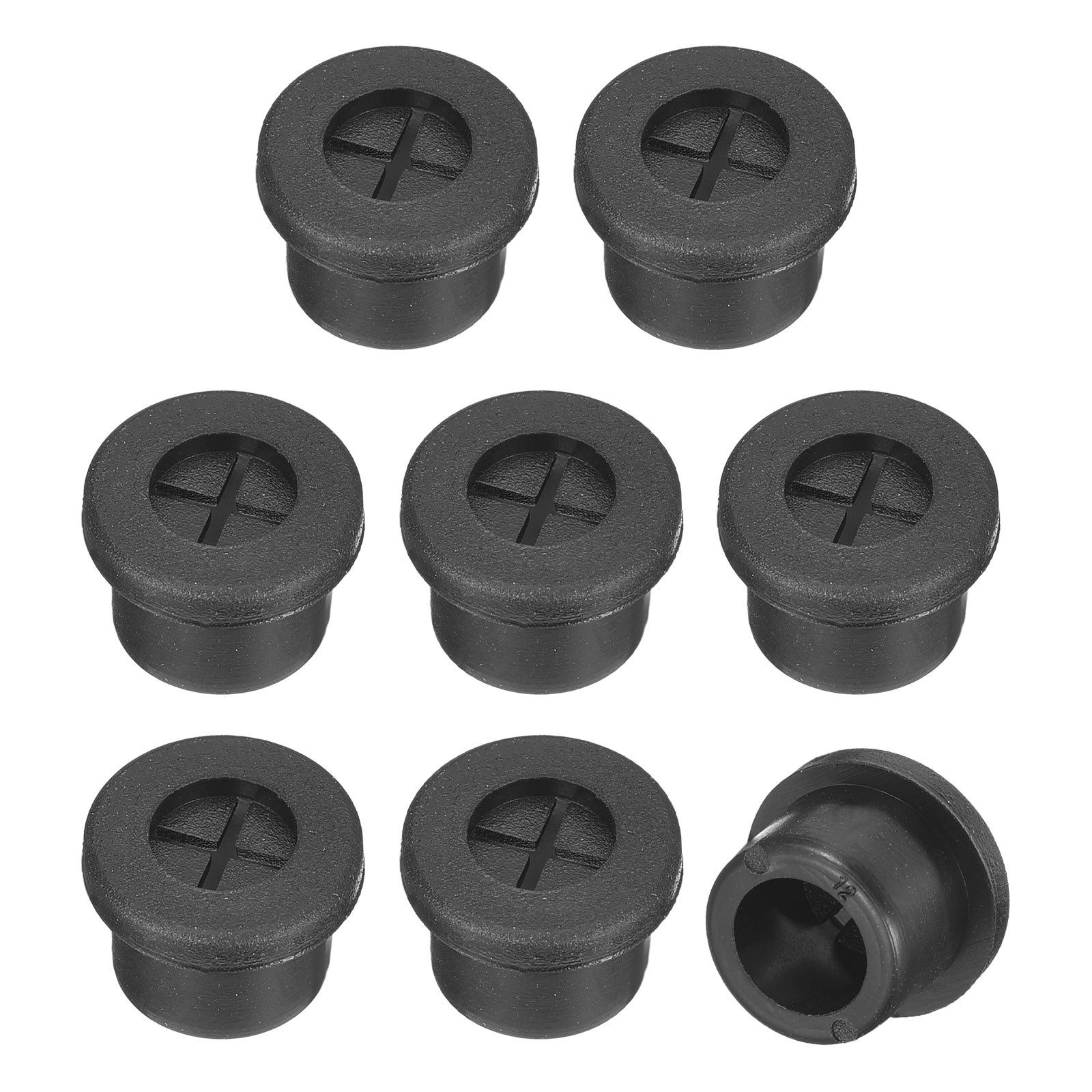 Uxcell 8 Pcs Cable Cord Grommet, 1/2 Inch Desk Grommet Flexible Rubber ...