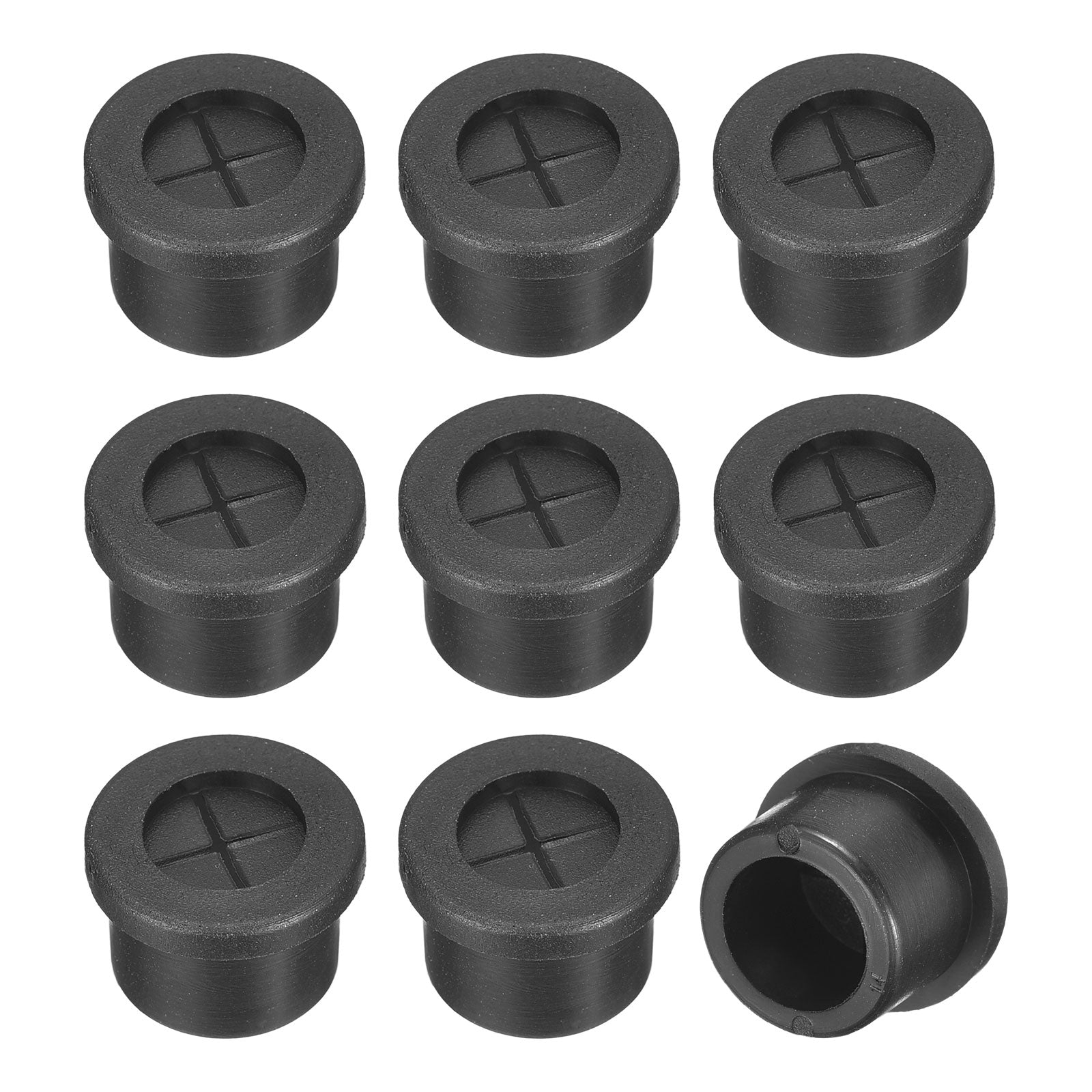 Uxcell 12 Pcs Cable Cord Grommet, 9/16 Inch Desk Grommet Flexible ...