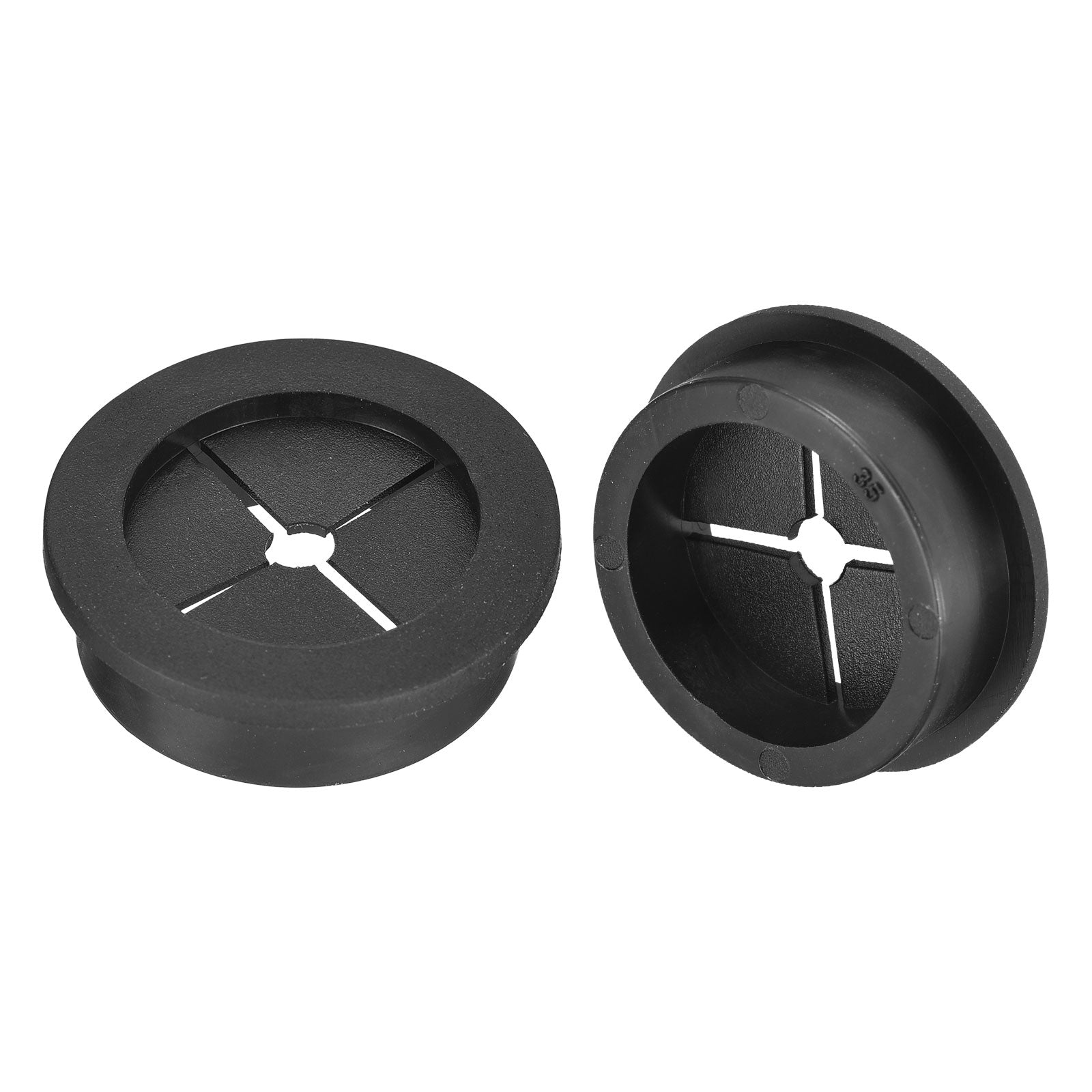 Uxcell 2 Pcs Cable Cord Grommet, 1-3/8 Inch Desk Grommet Flexible ...