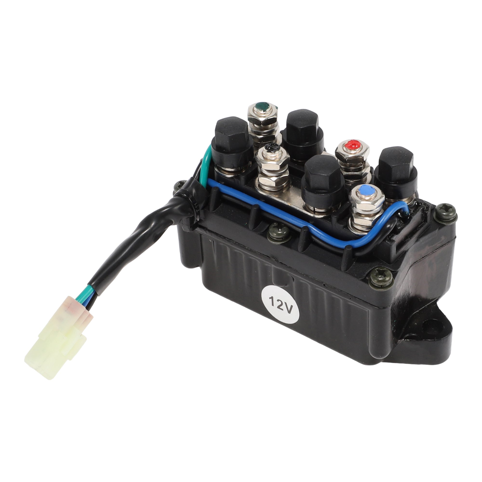 ATV Winch Solenoid Switch Relay Assembly 12V 8 Terminal Relay for ...