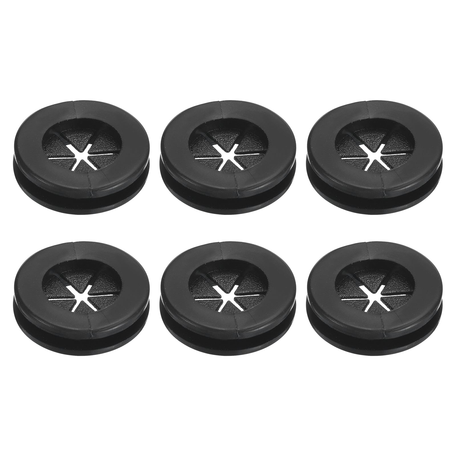Uxcell 6Pcs Double Sided Rubber Grommets 9/16"(14mm) ID 5/8"(16mm ...