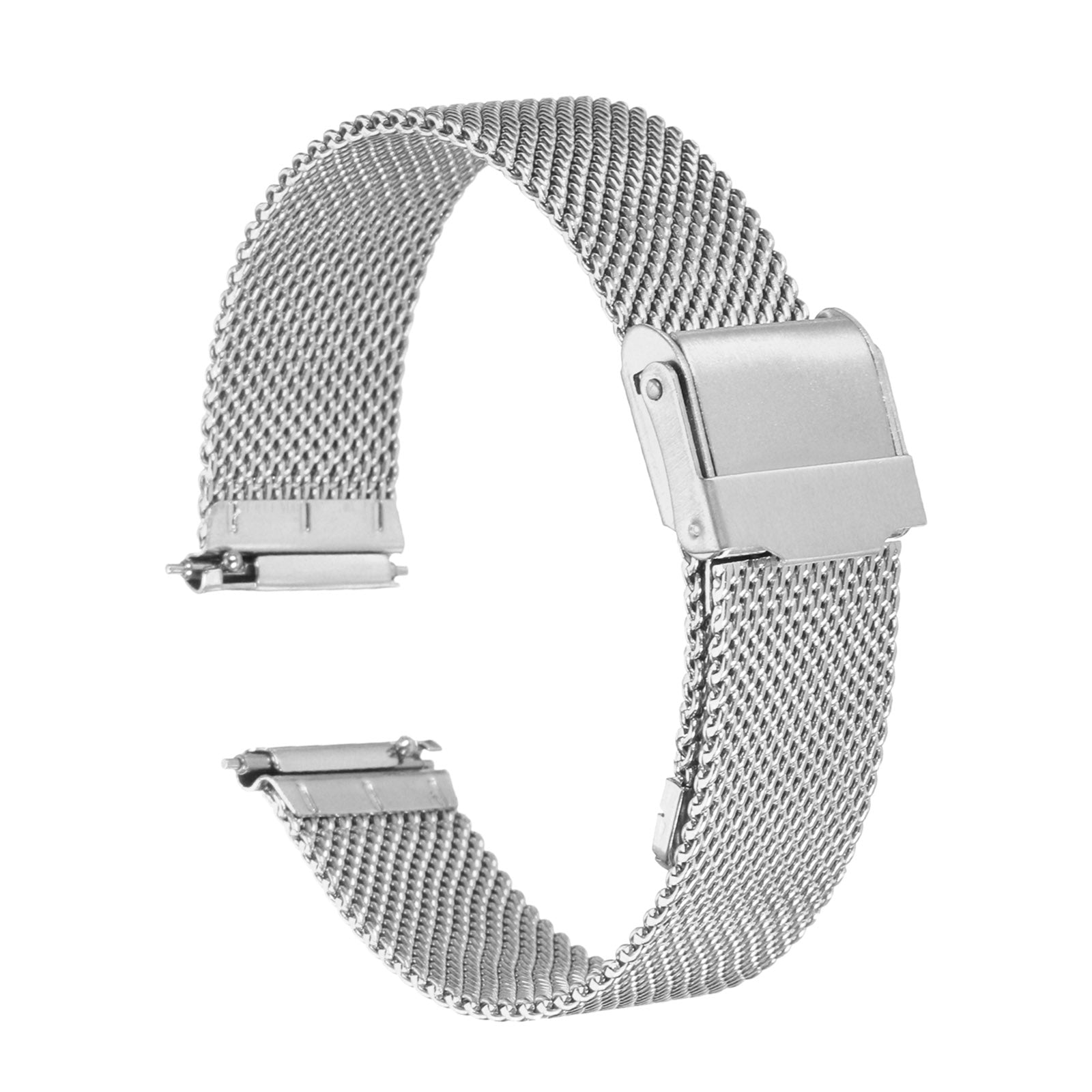 316L Stainless Steel Mesh Watch Band 17mm Quick Release Adjustable ...